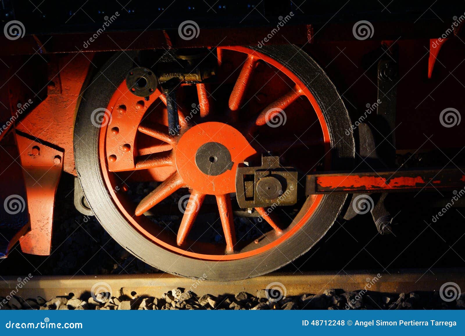 Wheel of train stock photo. Image of train, track, redcolour - 48712248