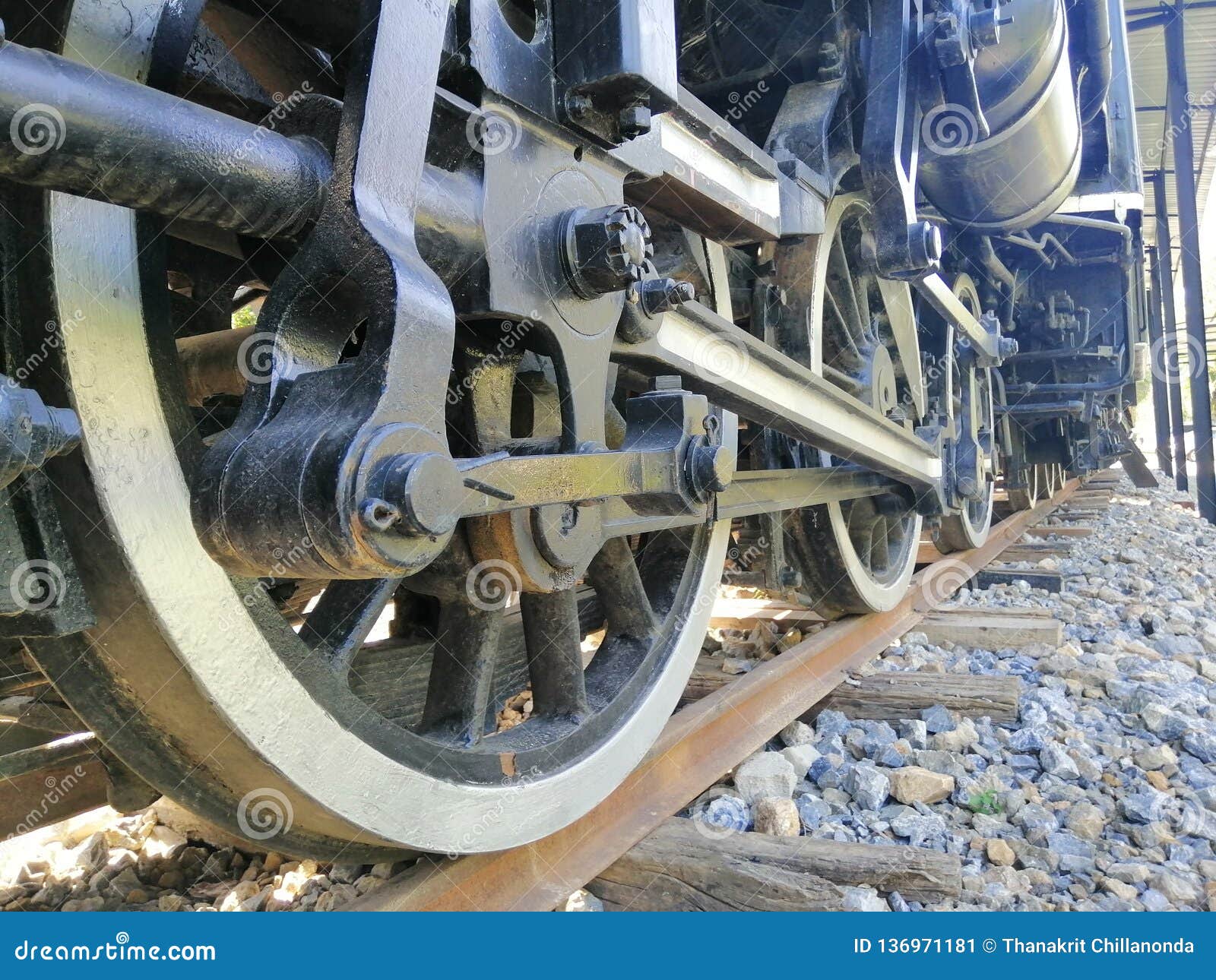 A Cog Wheel Train Traveling On The Mountain Railway From Wengen To ...