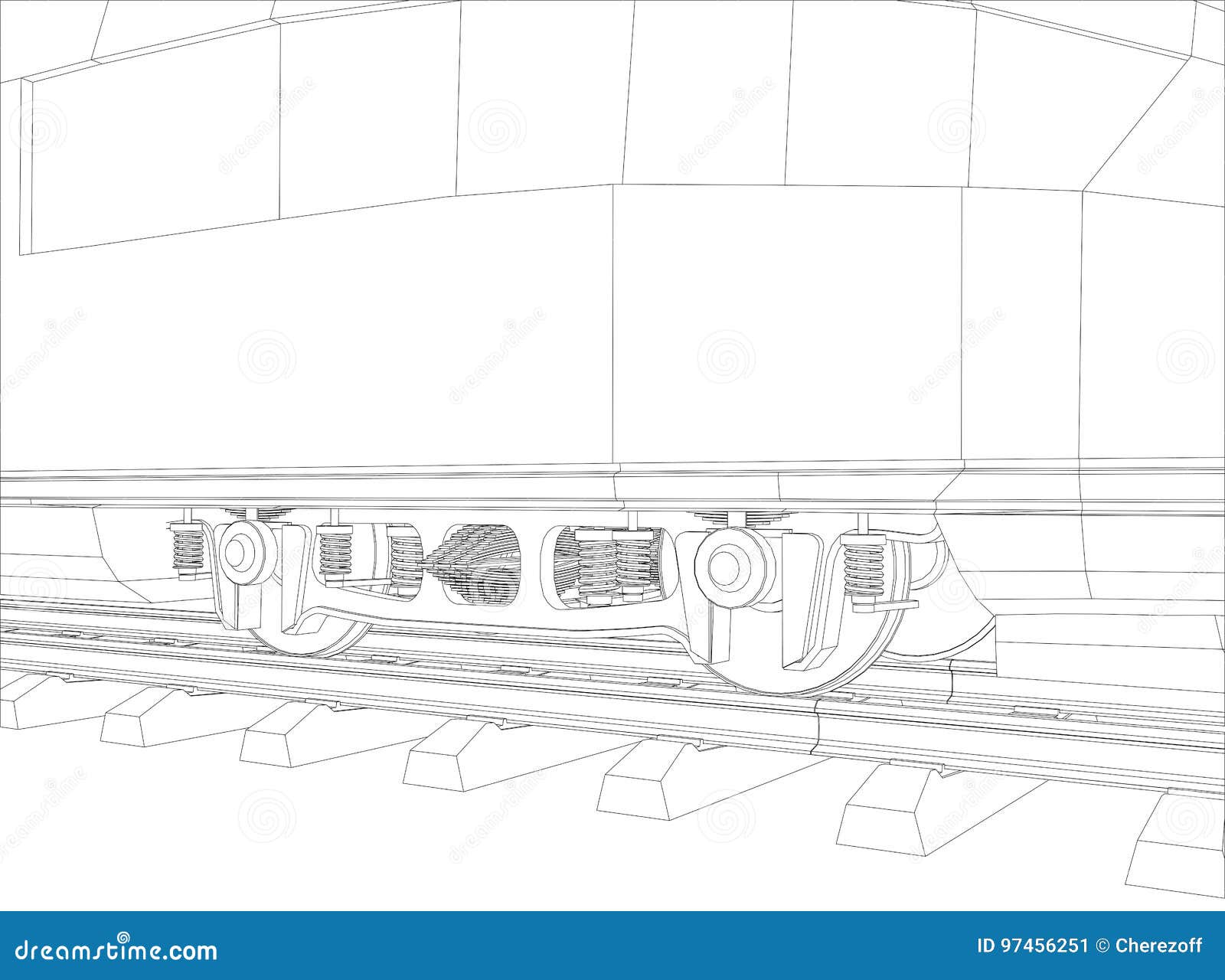 Wheel of Train stock vector. Illustration of engine, symbol - 97456251