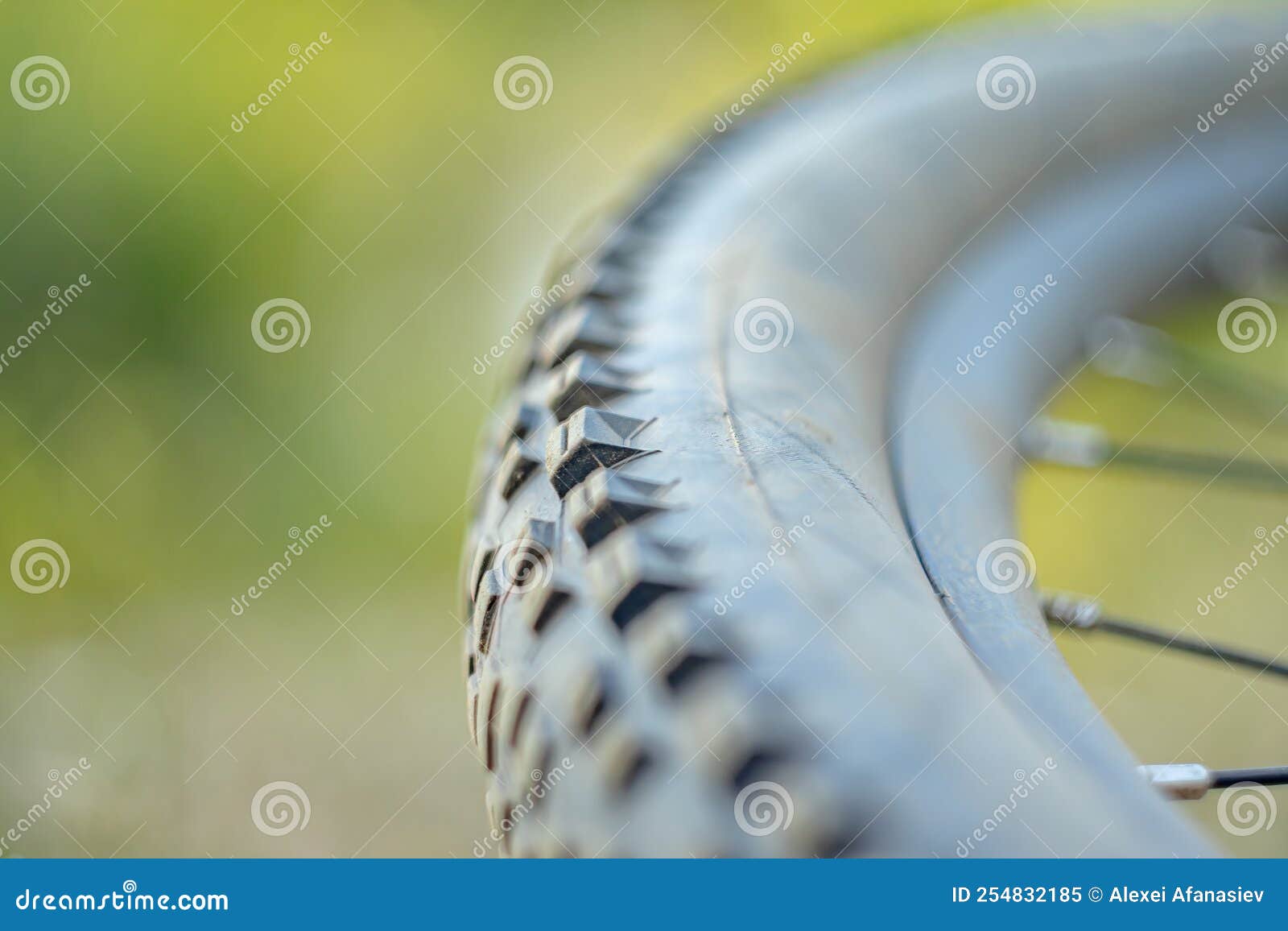 The Wheel and Tread on the Bike Stock Image - Image of design, tread ...