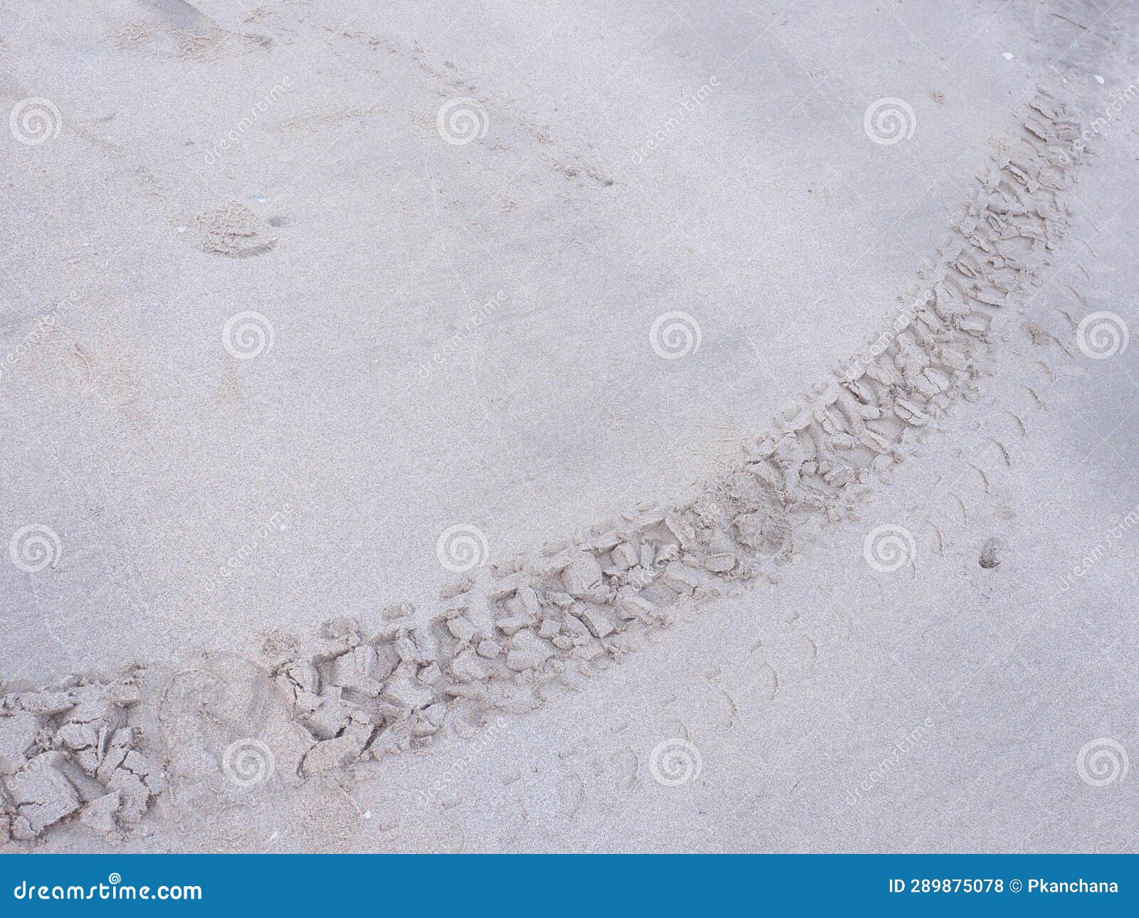 Wheel Tread Marks in the Sand on the Beach Stock Photo - Image of stone ...