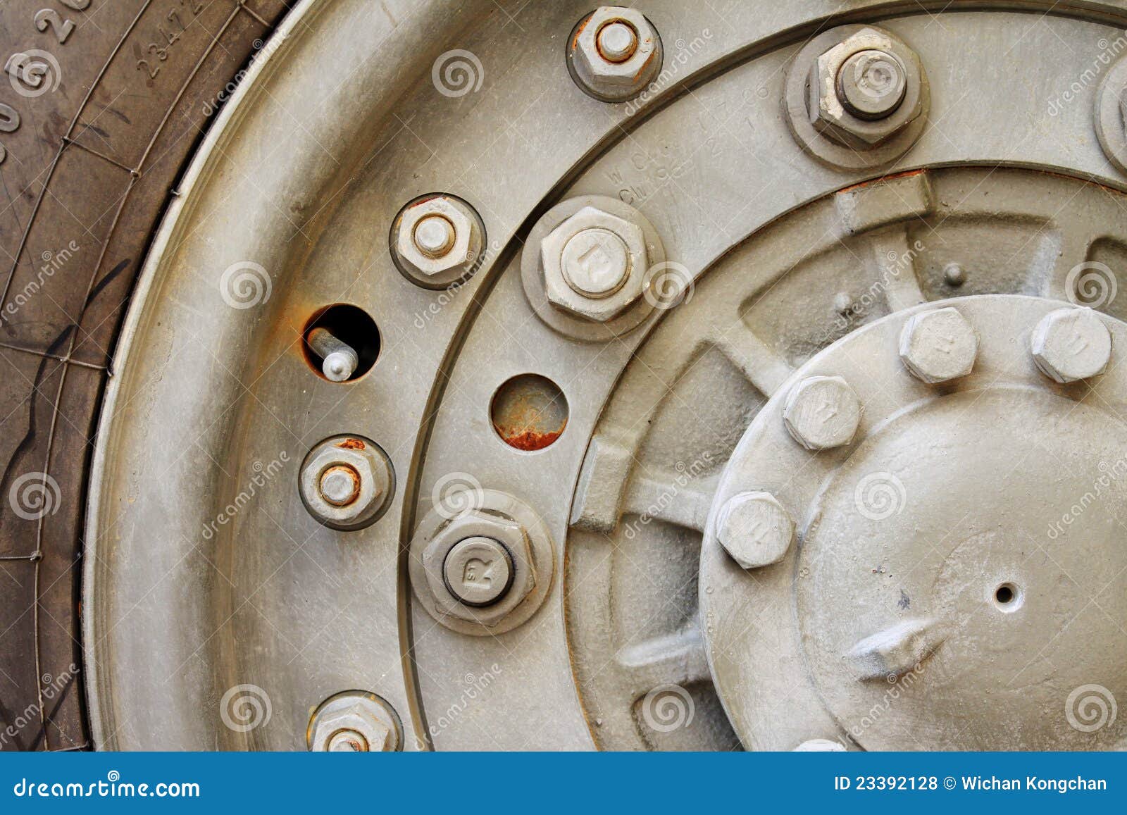 Wheel truck. stock photo. Image of wheel, texture, metal - 23392128