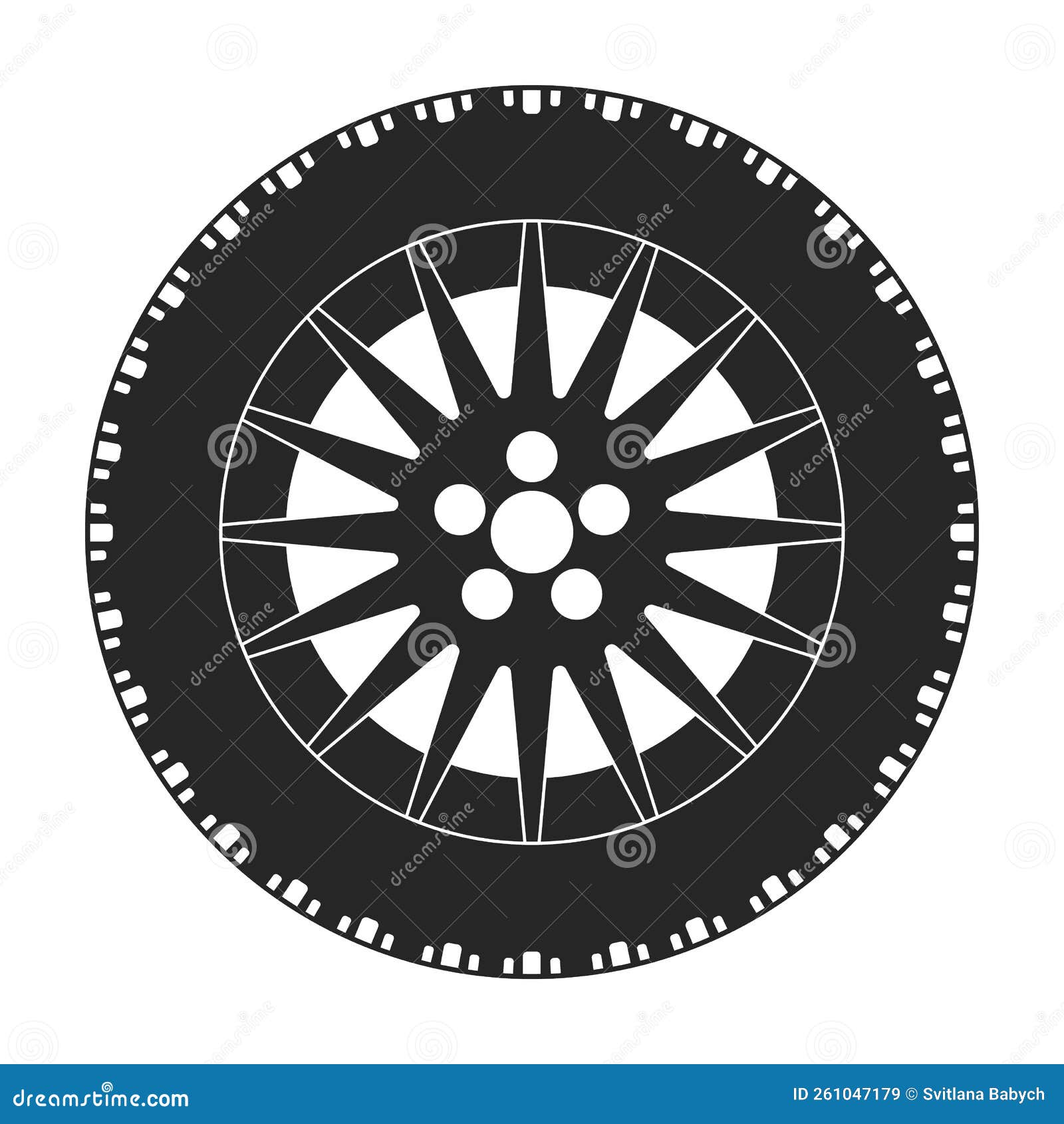 Wheel Vector Icon.Black Vector Icon Isolated on White Background Wheel ...