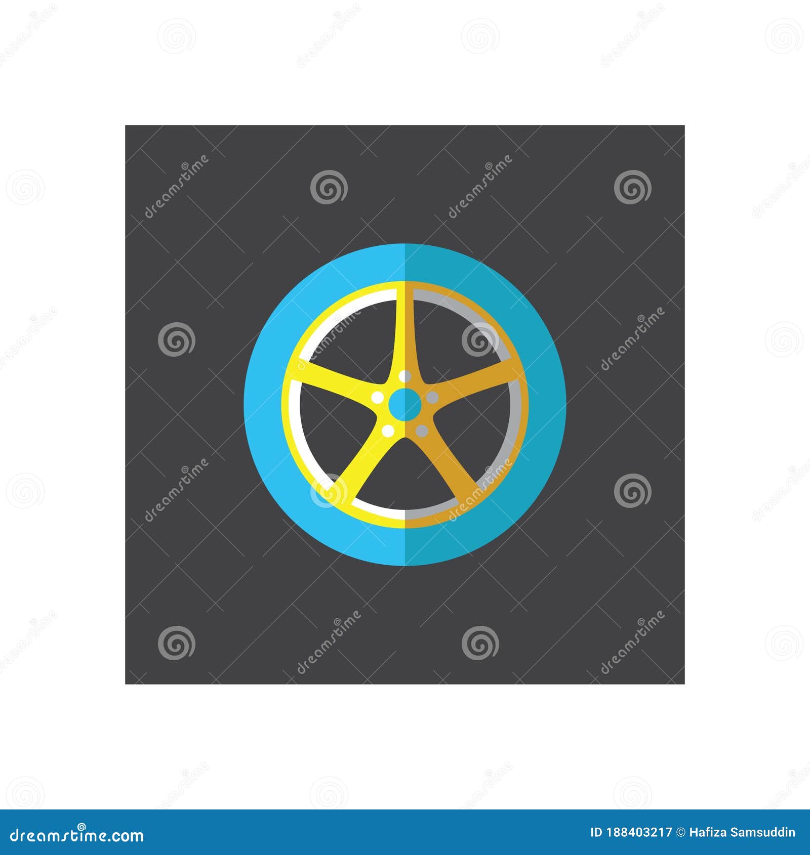 Wheel. Vector Illustration Decorative Design Stock Vector ...