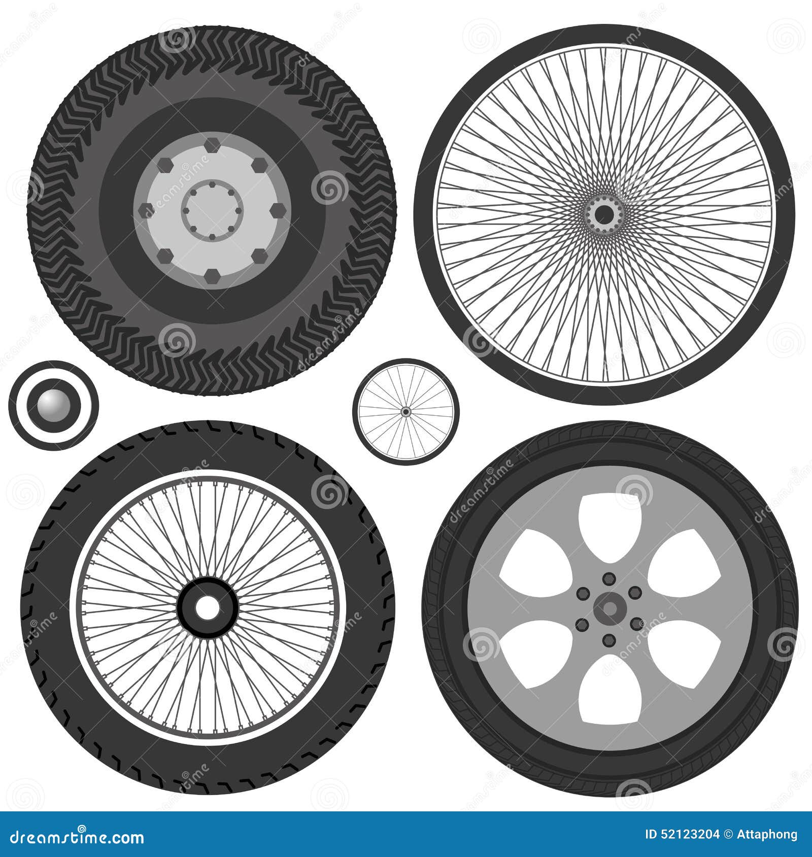 Wheel vector stock vector. Illustration of modern, expensive - 52123204
