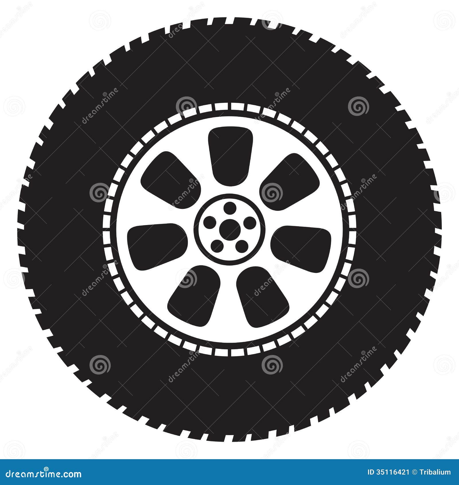 Wheel stock vector. Illustration of detail, black, design - 35116421