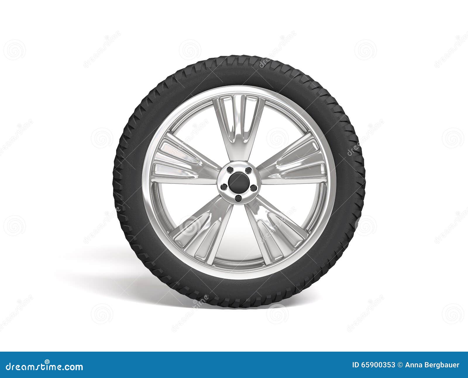 Wheel white. 3d rendering stock illustration. Illustration of modern ...