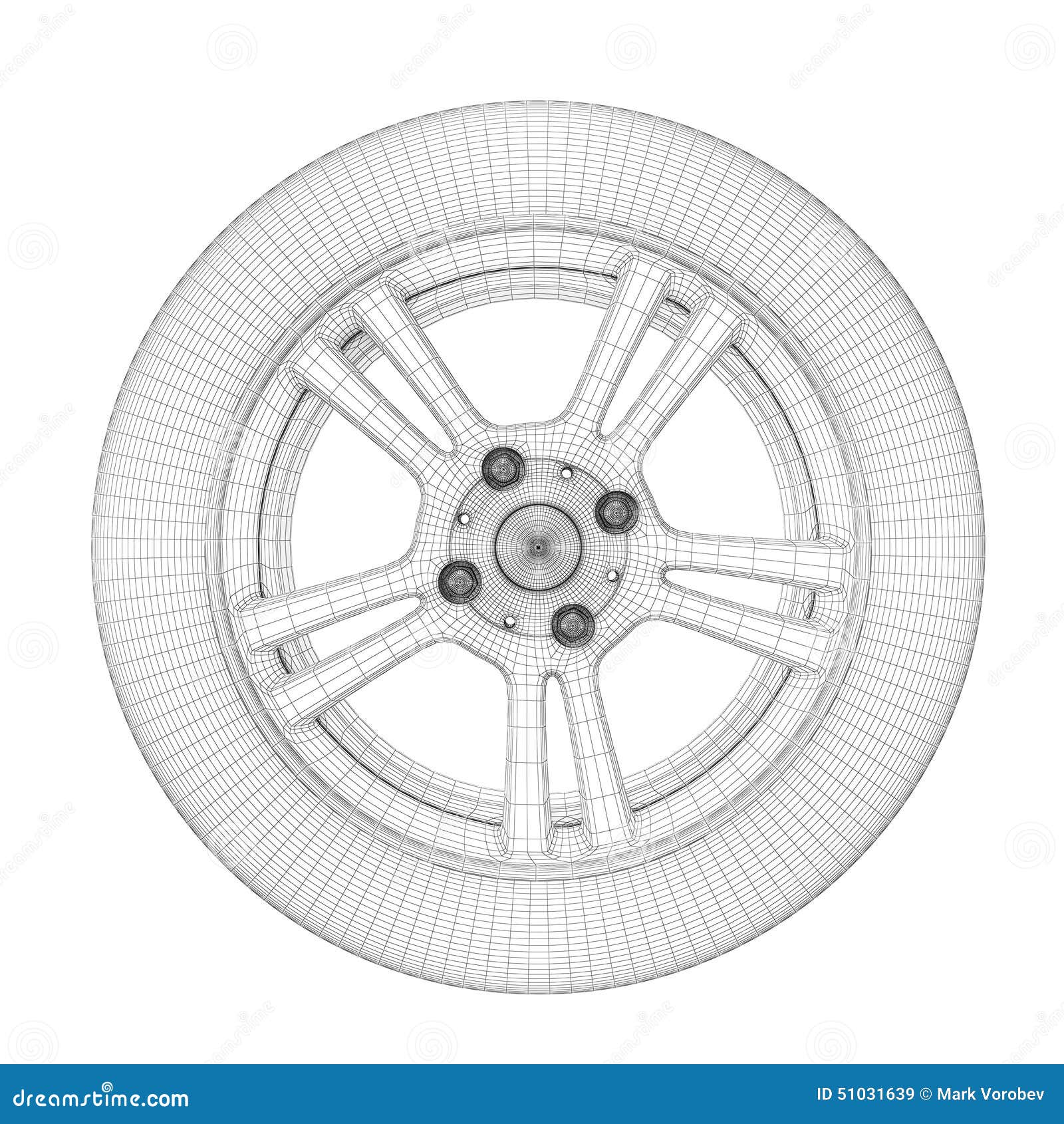 Wheel wire model stock illustration. Illustration of computer - 51031639