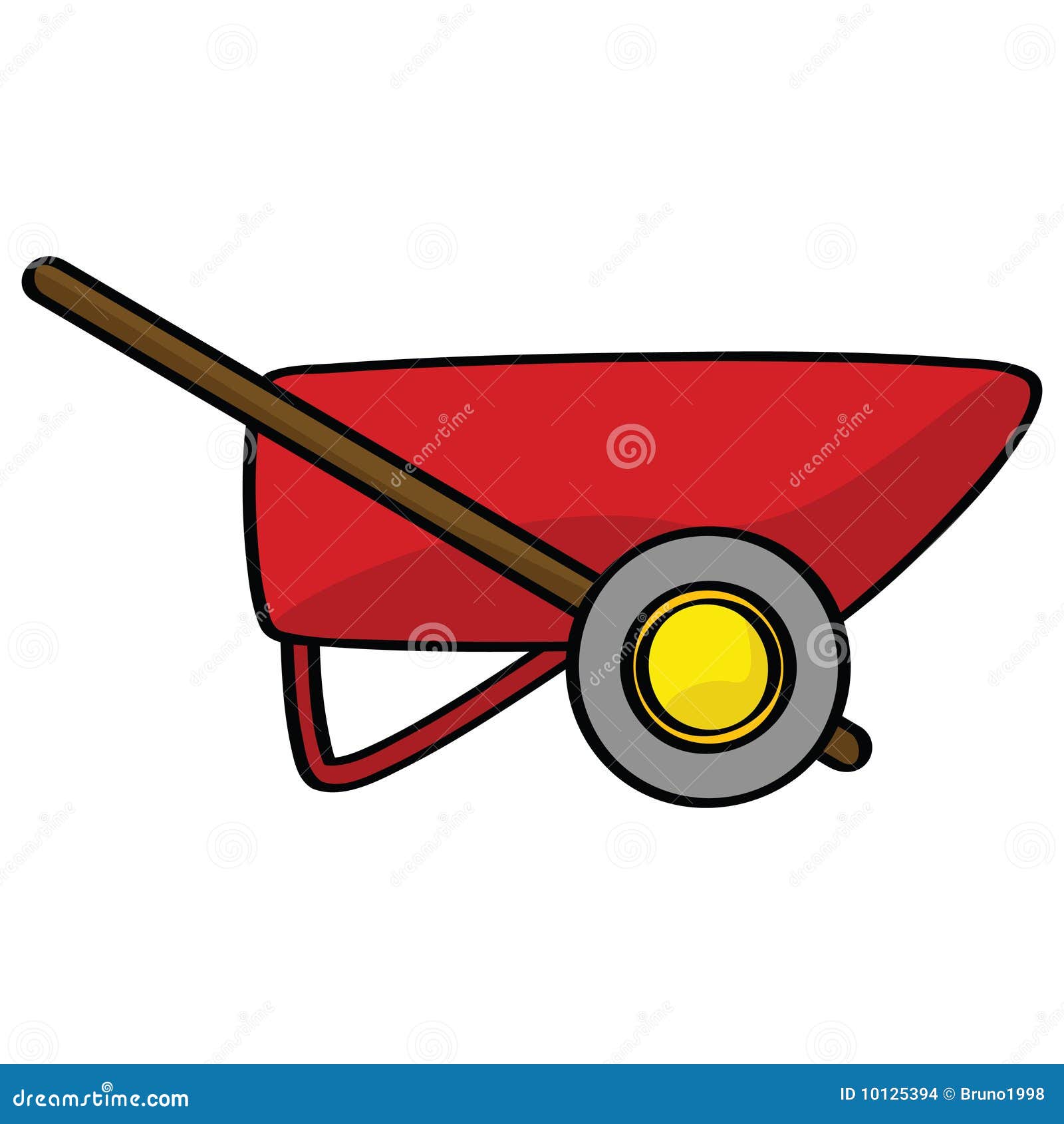 Wheelbarrow stock vector. Illustration of concept, load - 10125394