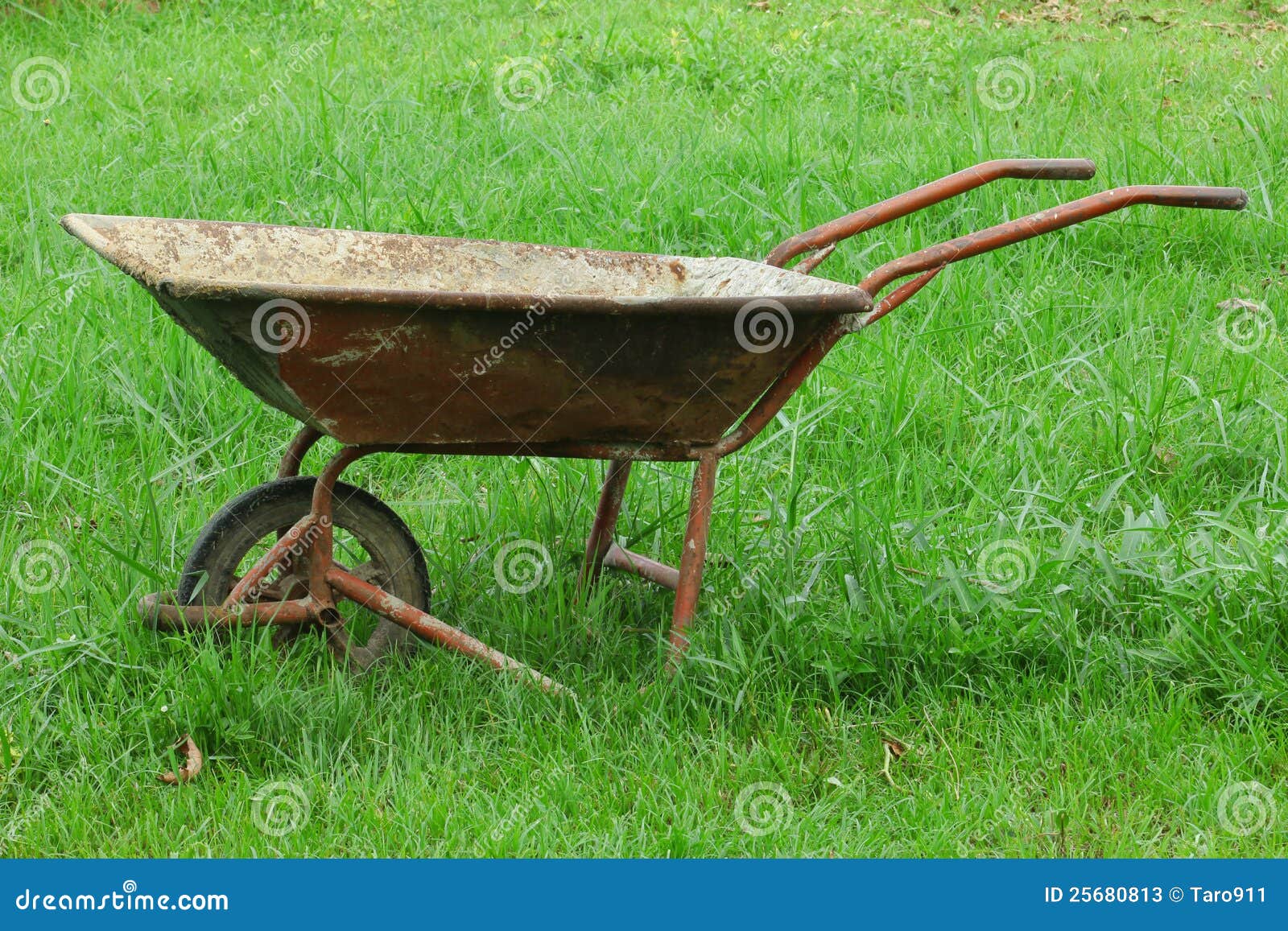 Wheelbarrow stock image. Image of load, cart, colour - 25680813