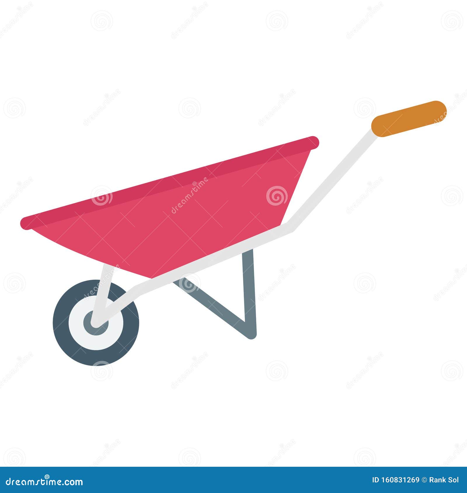 Wheelbarrow Color Vector Icon Fully Editable Stock Vector ...