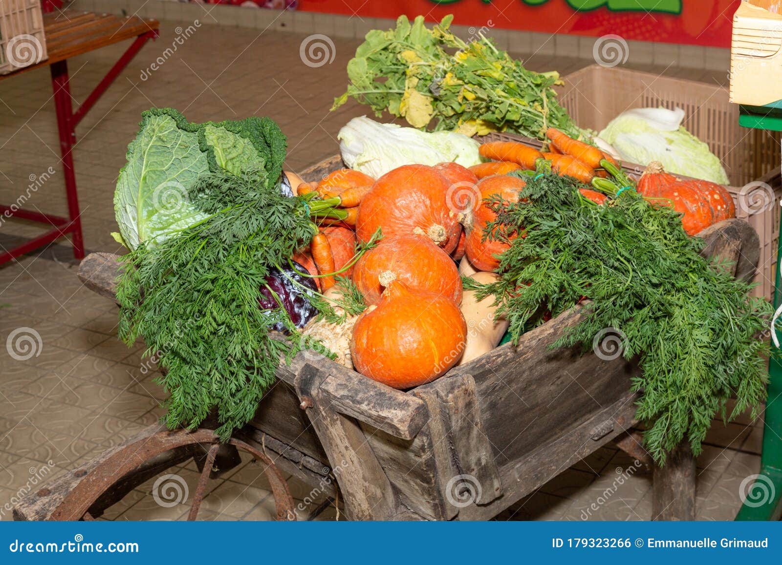 Wheelbarrow Filled with Vegetables Stock Photo - Image of fane ...