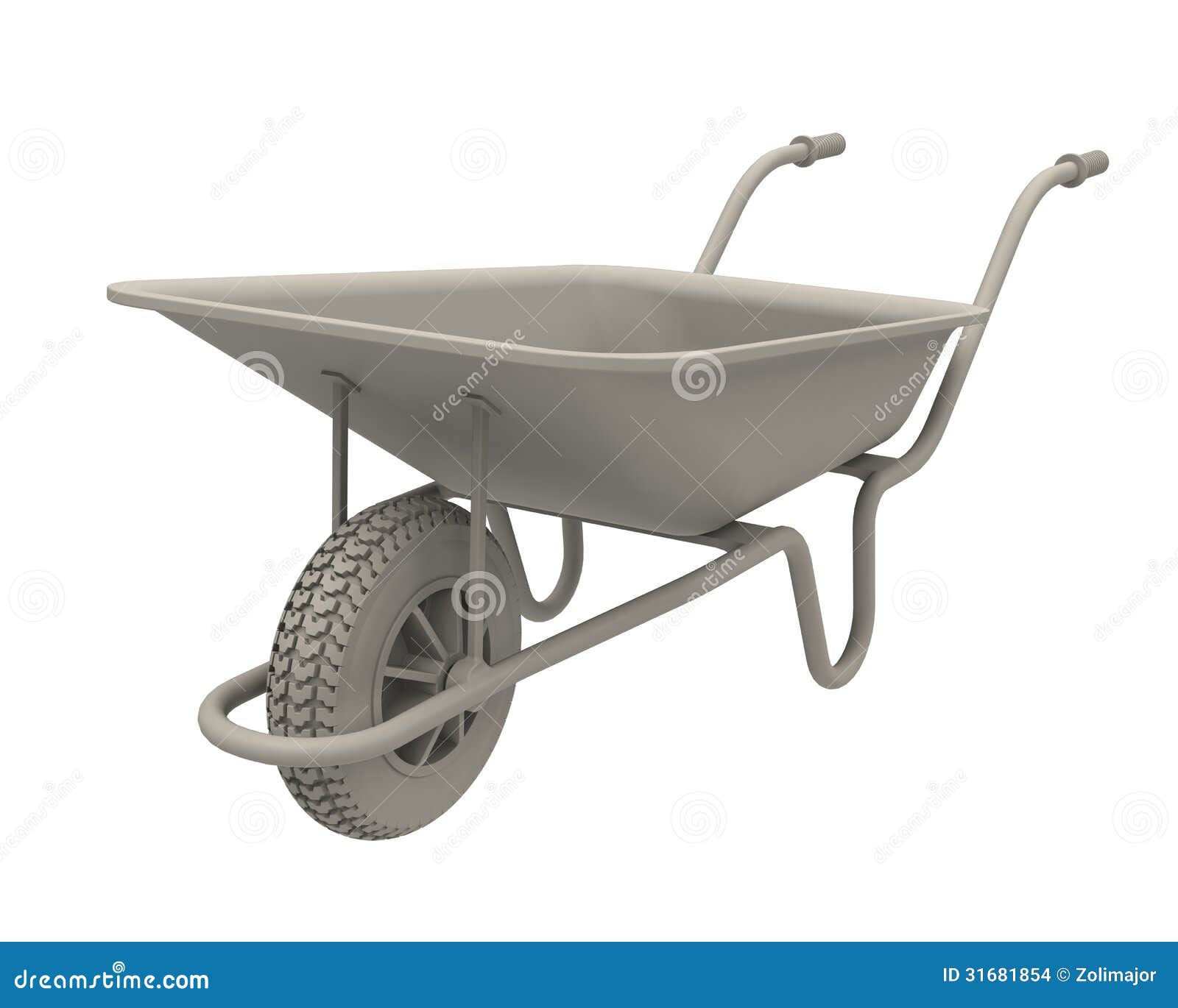 Wheelbarrow Front stock photo. Image of wheelbarrow, handle - 31681854