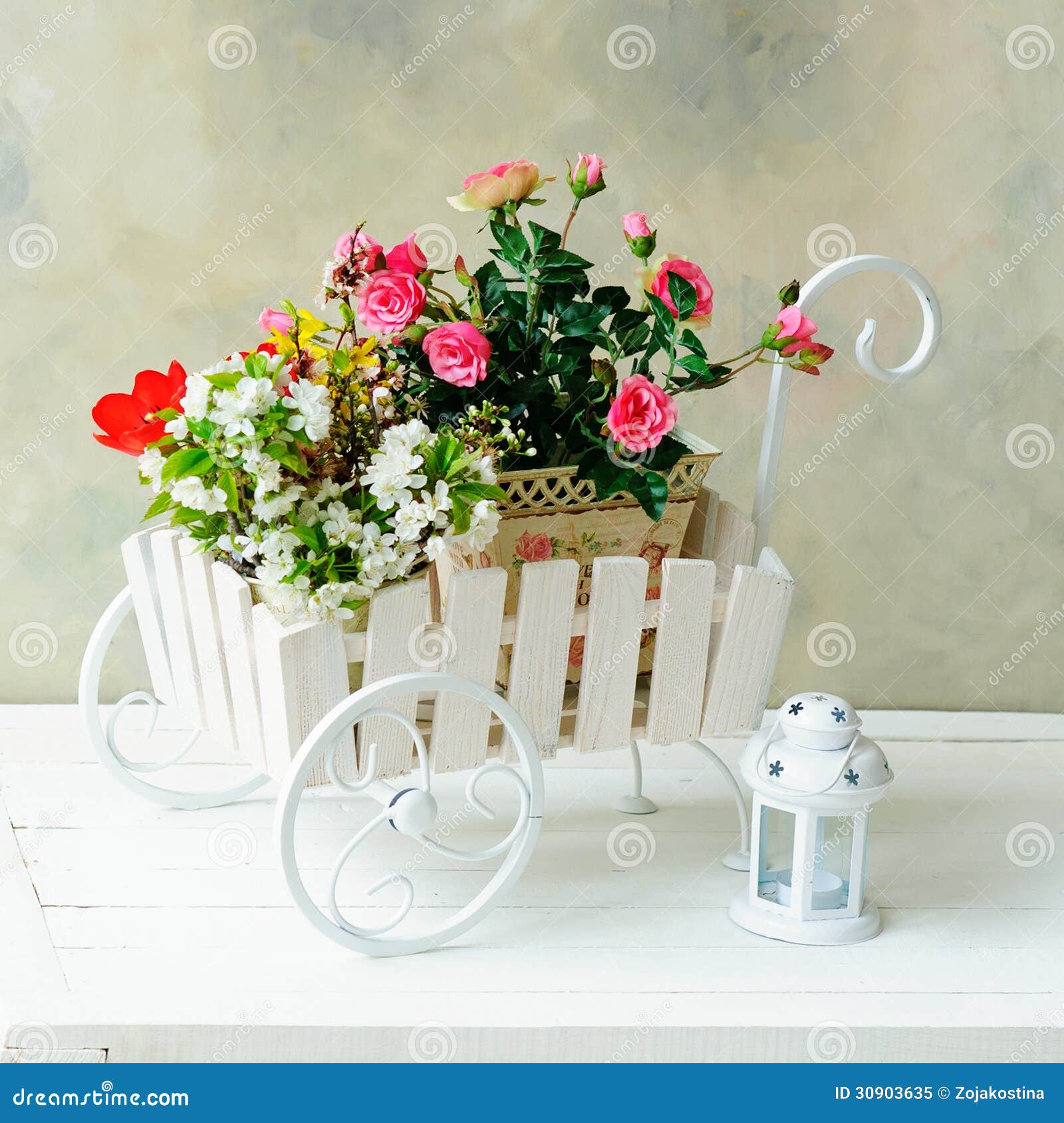 Wheelbarrow Flower Arrangements