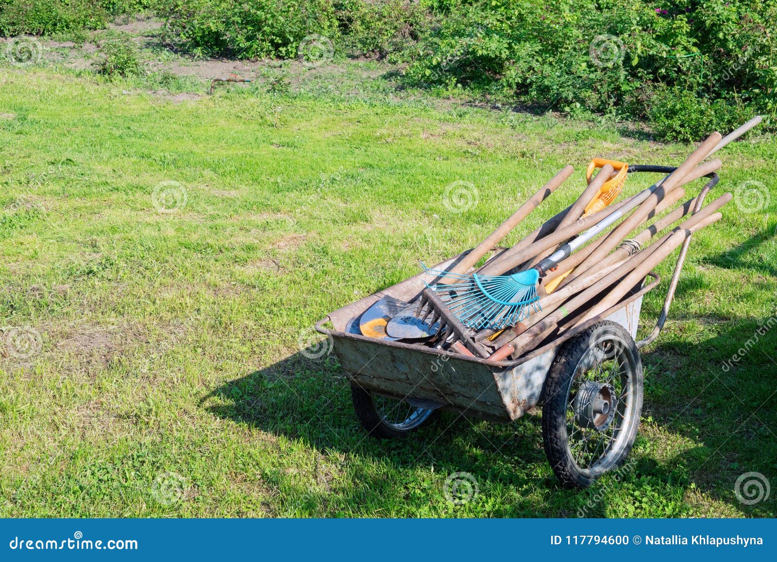Wheelbarrow Full of Garden Tools. Stock Photo - Image of transport ...