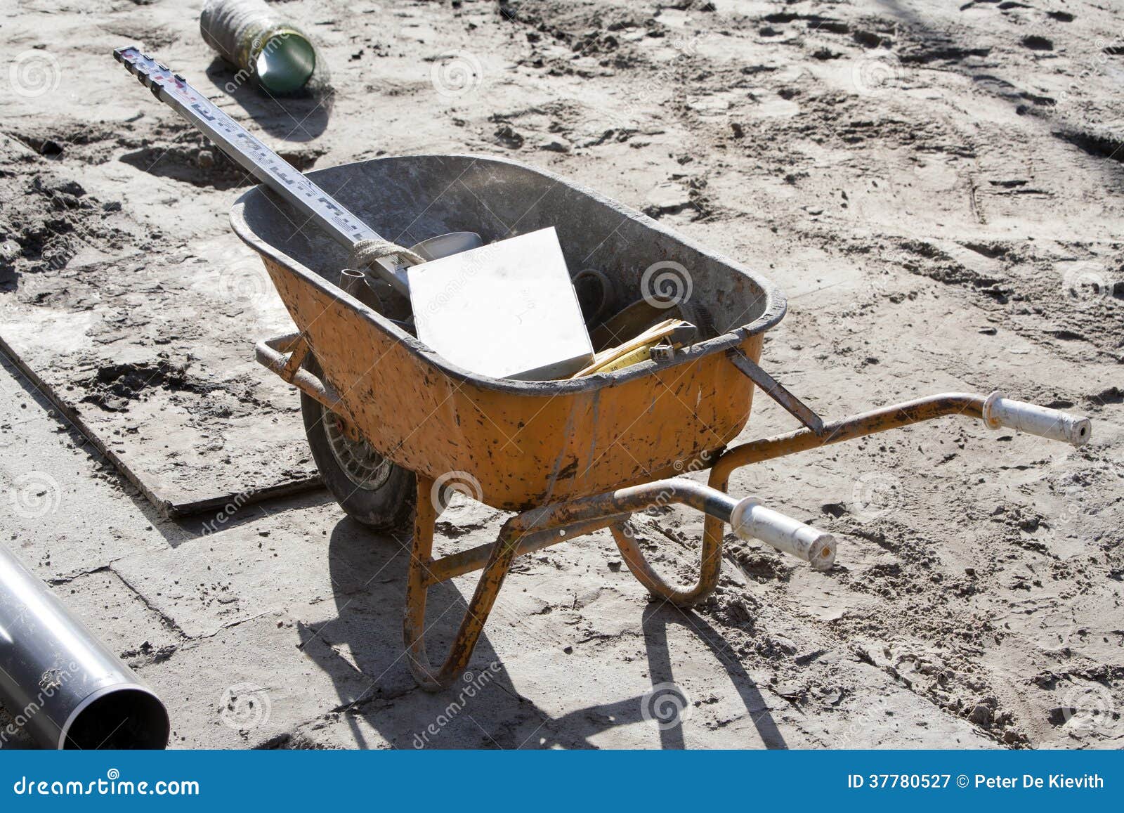 Wheelbarrow stock image. Image of sand, instruments, rotterdam - 37780527
