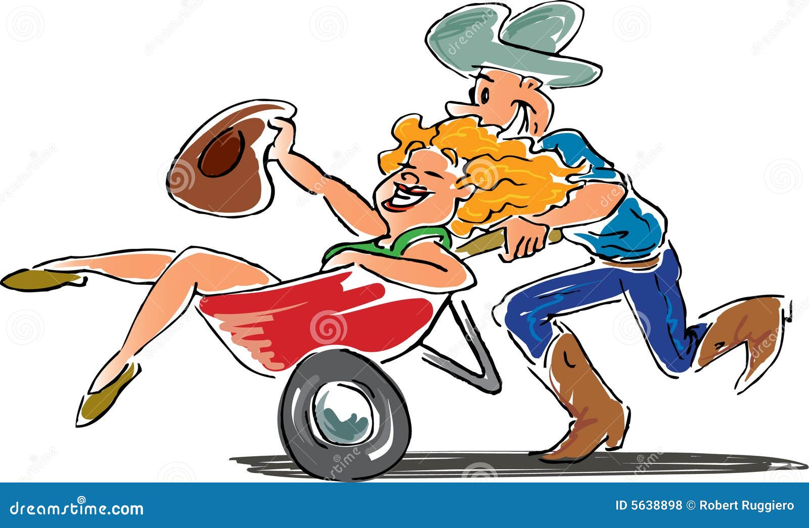 Wheelbarrow Race Clipart