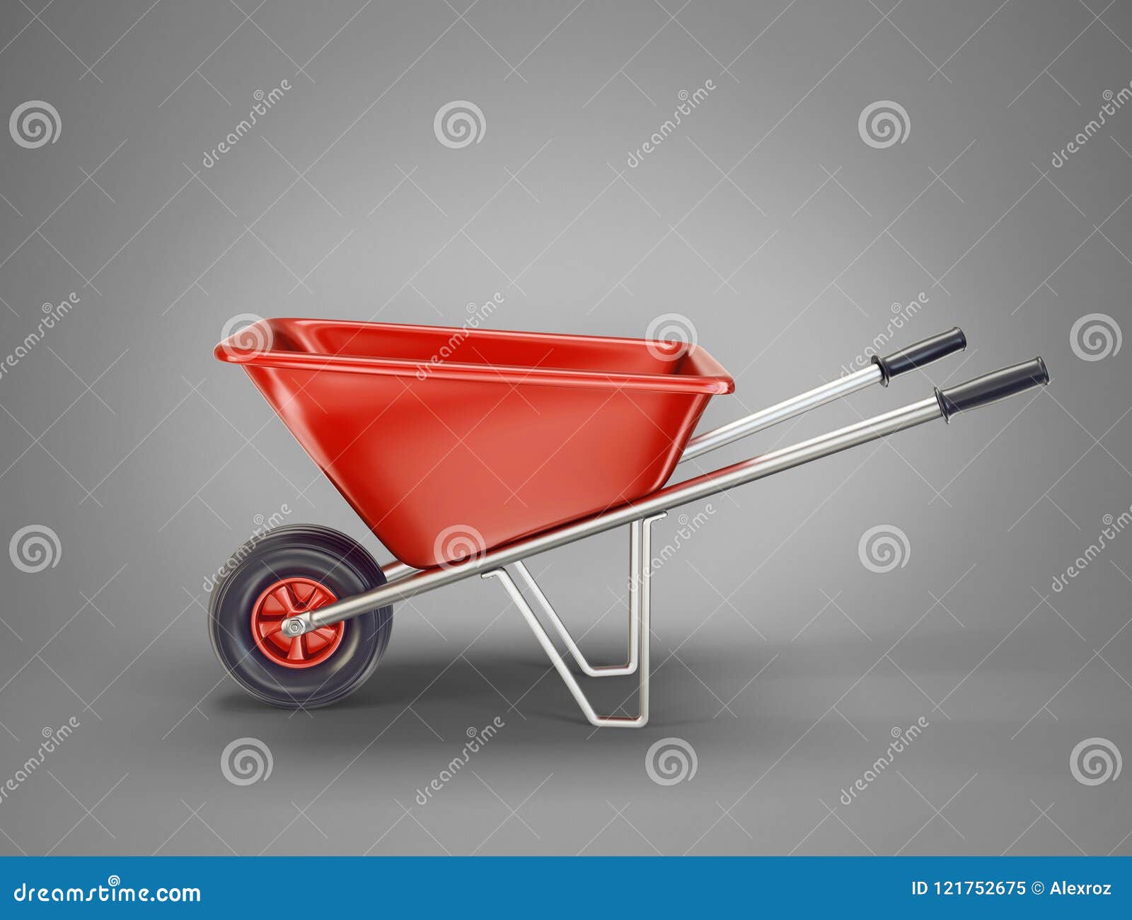 Wheelbarrow stock illustration. Illustration of handle - 121752675
