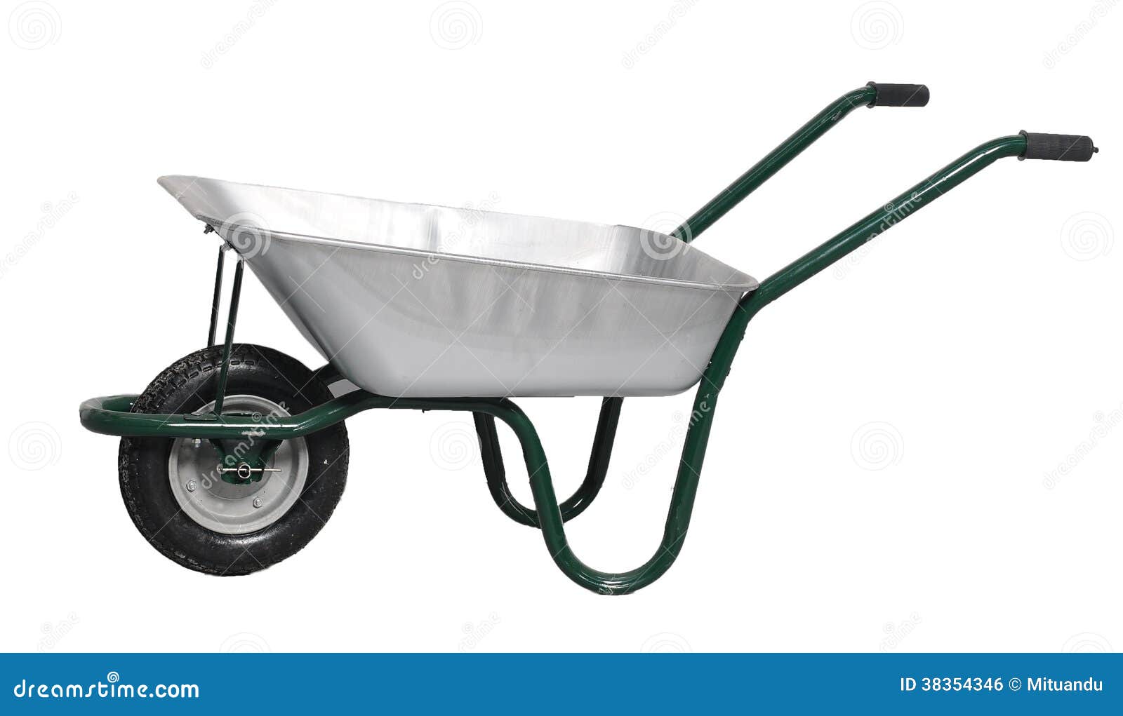 Wheelbarrow stock photo. Image of tool, cart, white, gardening - 38354346
