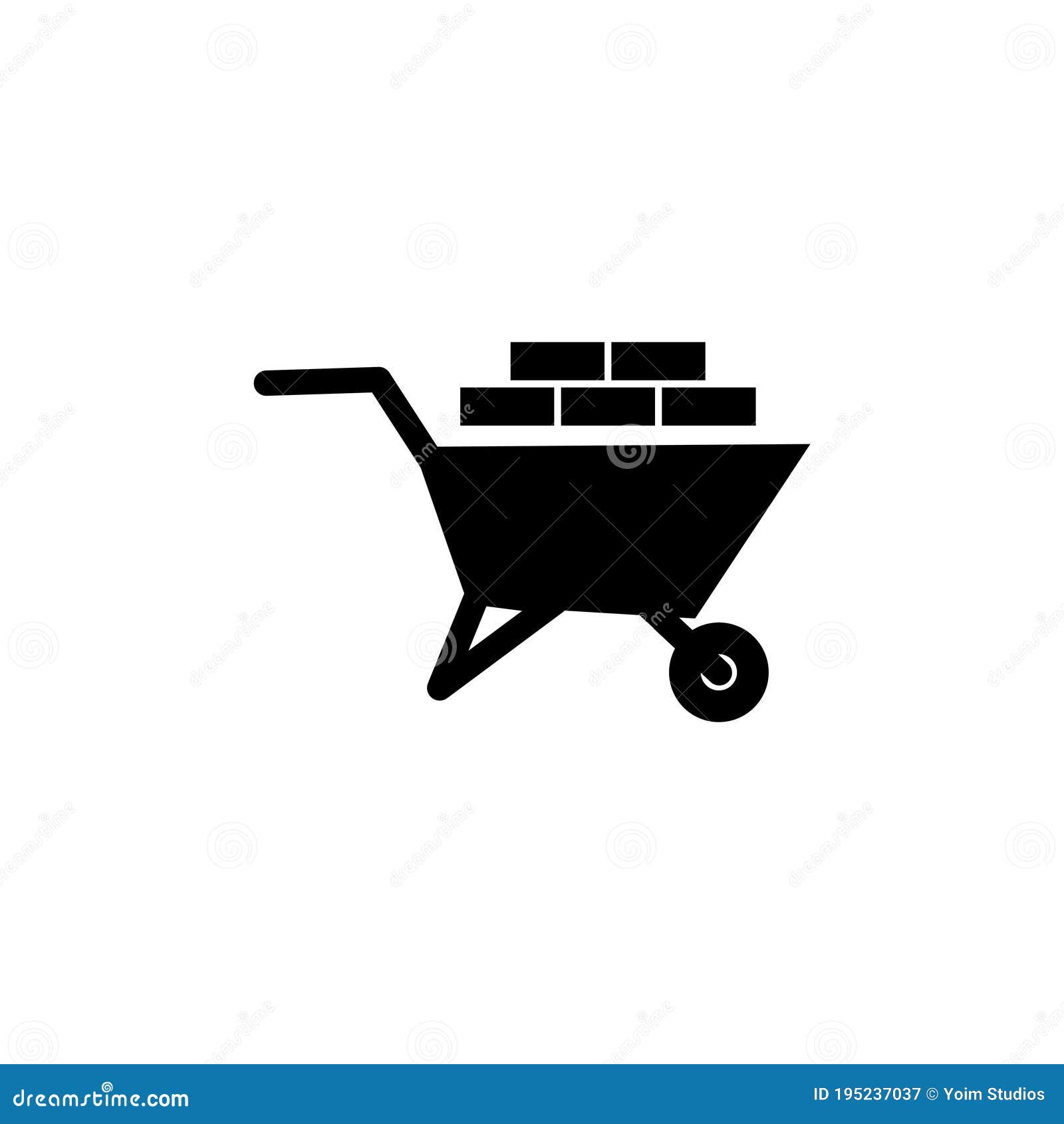 Wheelbarrow Vector Design Template Illustration Stock Vector ...