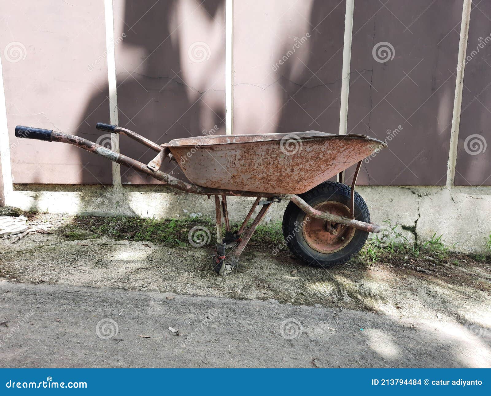 Wheelbarrows are Commonly Used for House Construction Stock Photo ...