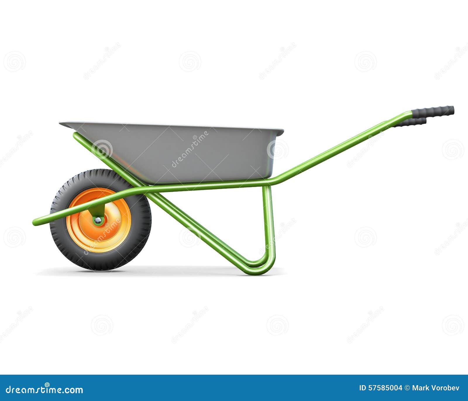 Wheelbarrows for Construction Side View Stock Illustration ...