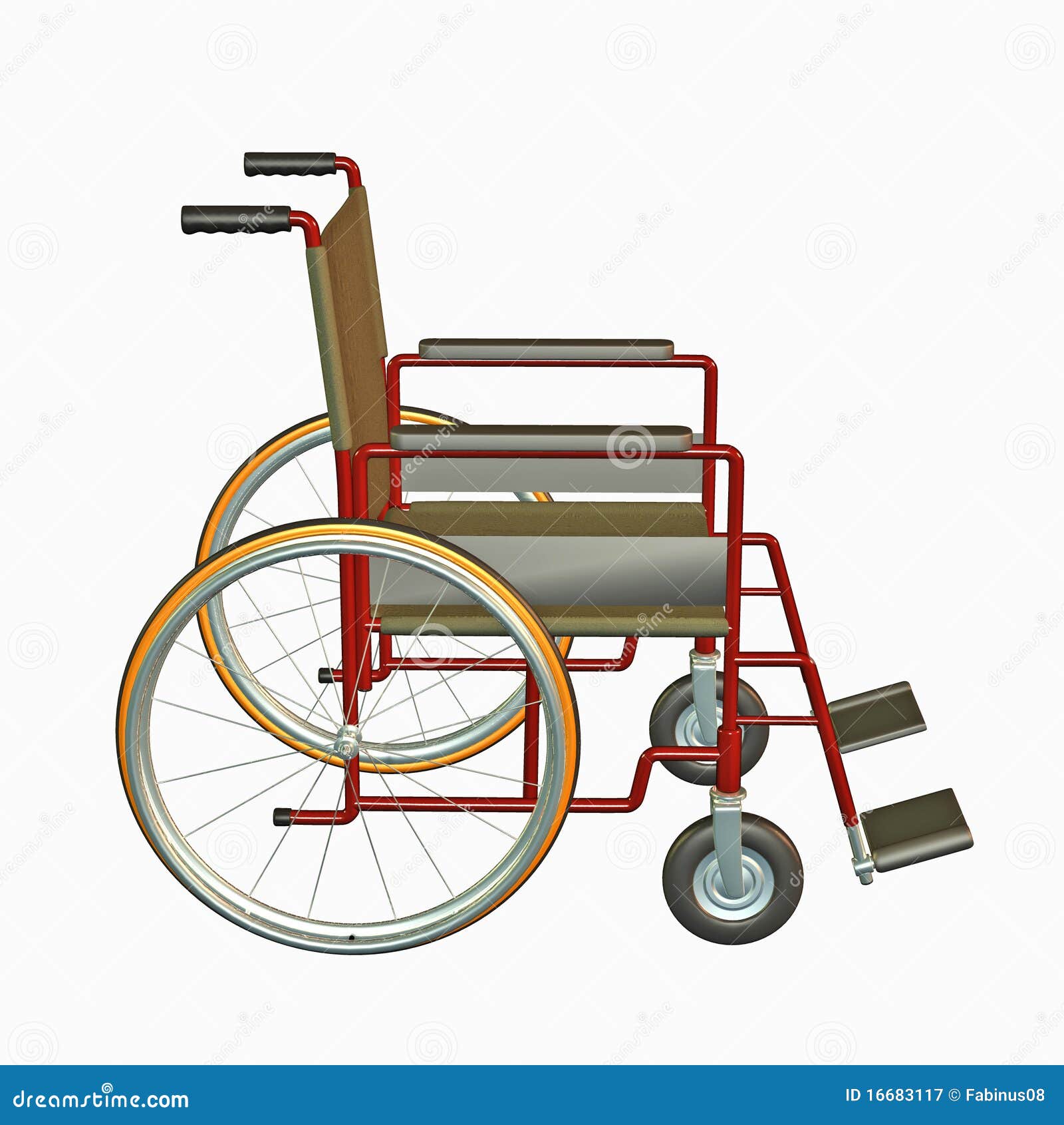 Wheelchair stock illustration. Illustration of seat, handicapped - 16683117