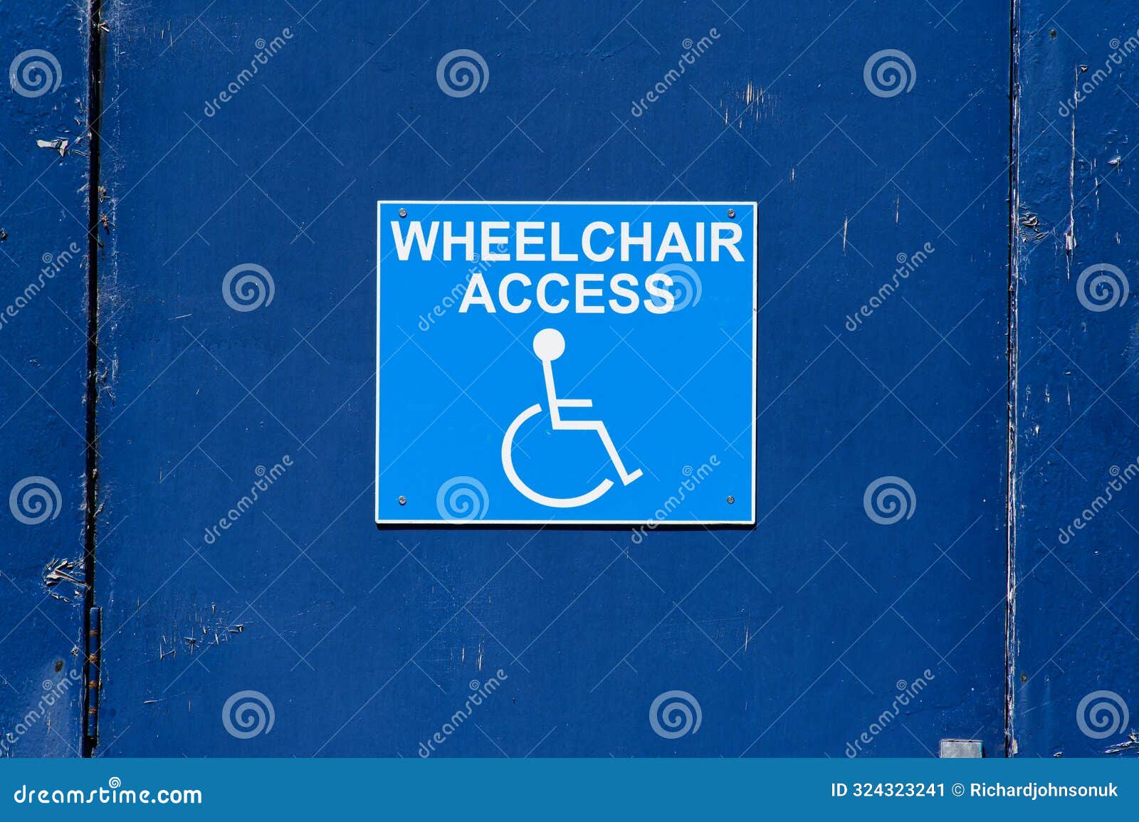 Wheelchair Access for Sign Disabled Wheelchair Users Stock Image ...