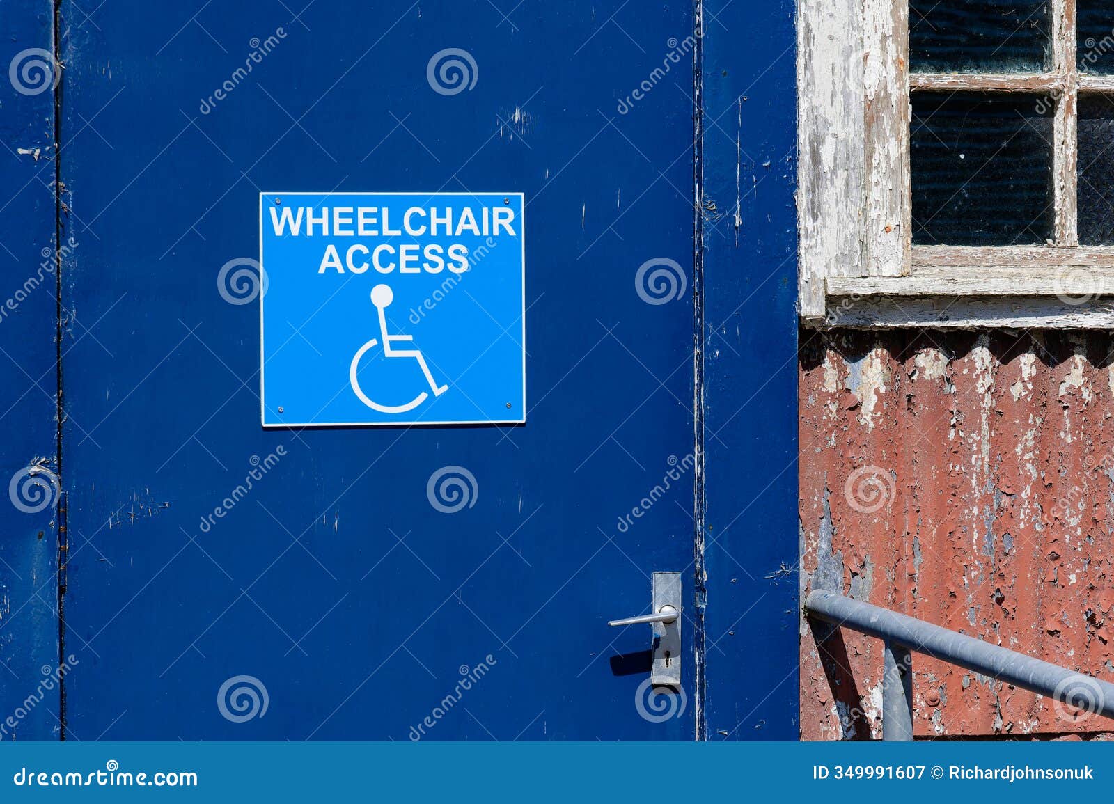 Wheelchair Access for Sign Disabled Wheelchair Users Stock Image ...