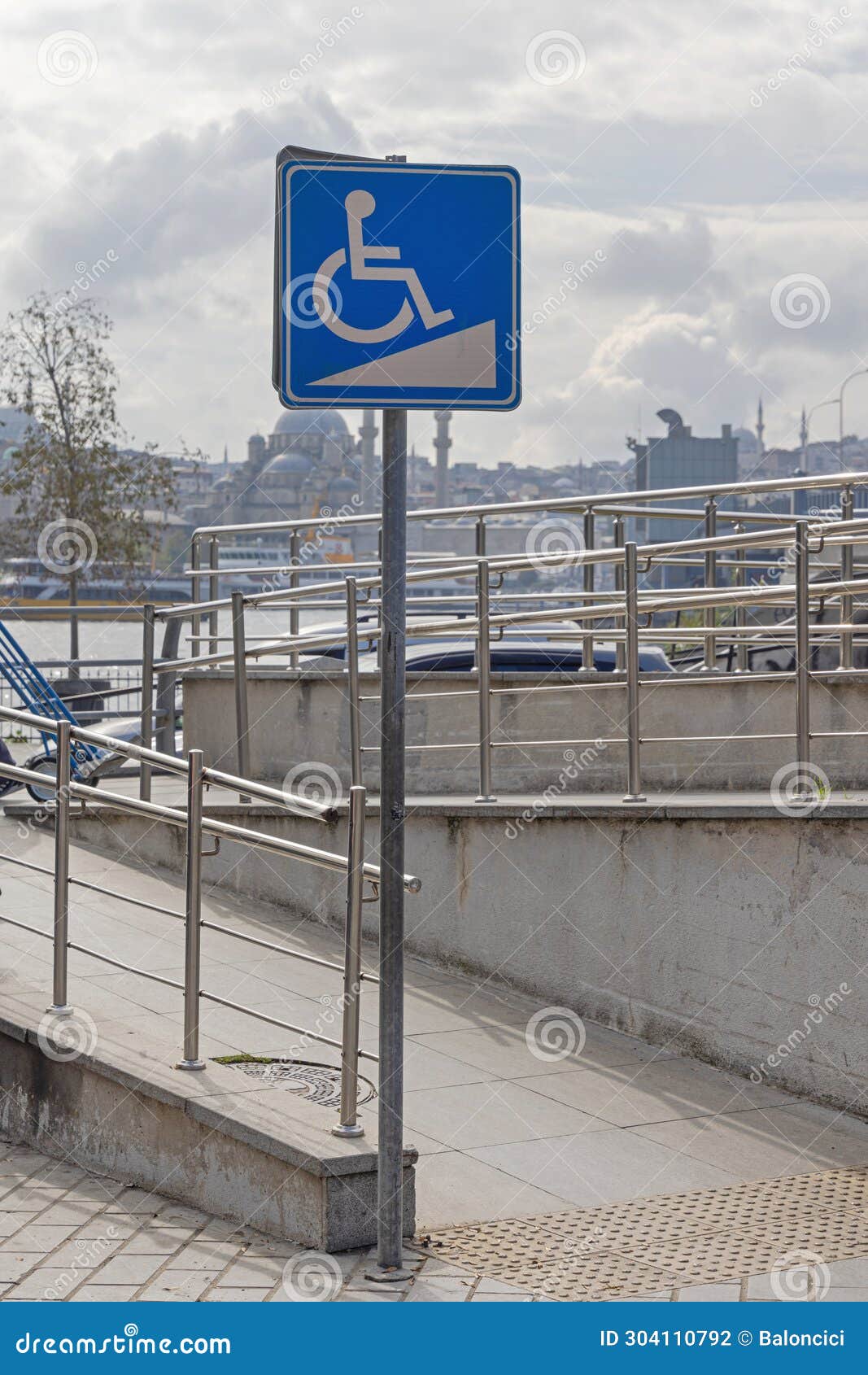 Wheelchair Accessible Ramp stock photo. Image of exterior - 304110792