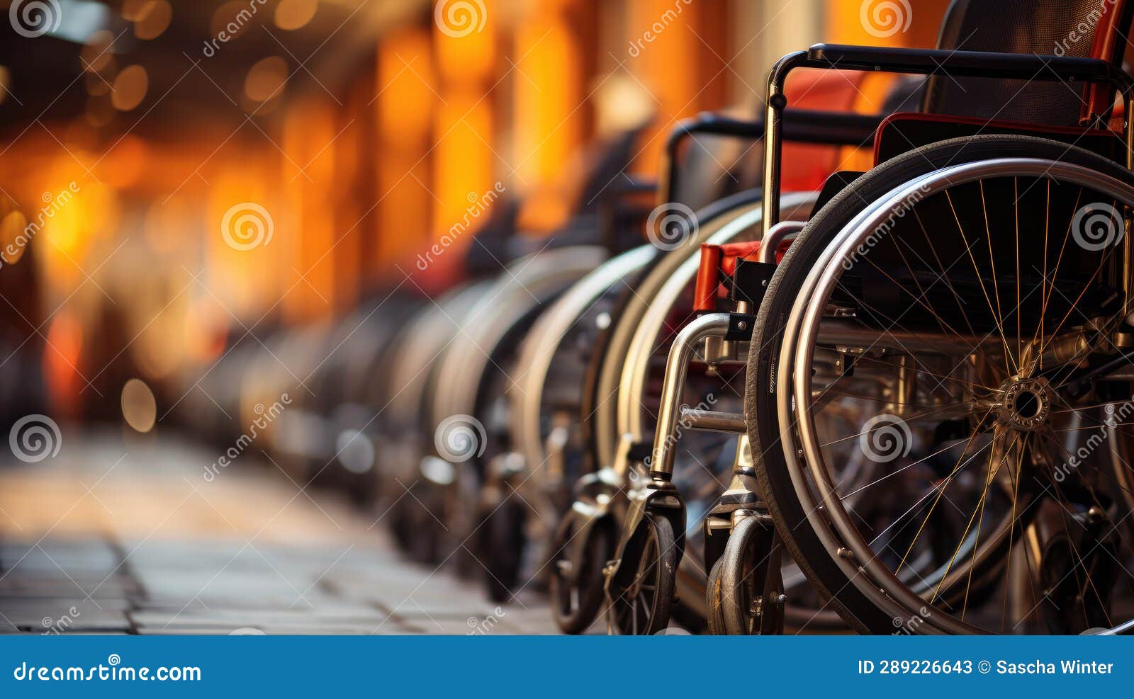 Wheelchair Array: Embracing Accessibility Stock Image - Image of life ...