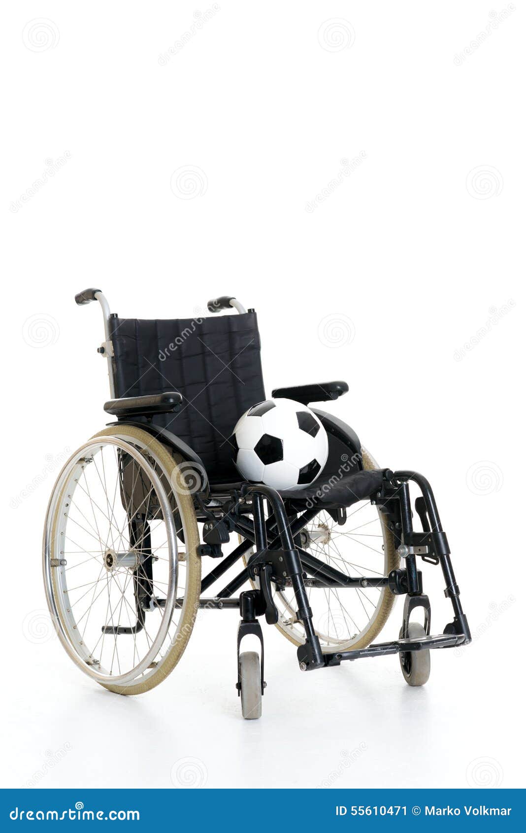 Wheelchair with ball stock image. Image of health, disability - 55610471
