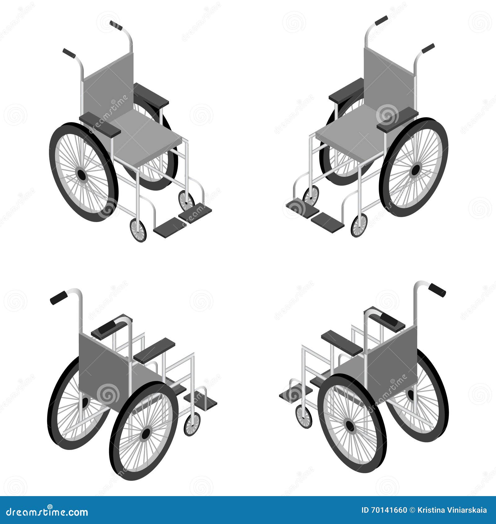 Wheelchair Detailed Isometric Icon Stock Vector - Illustration of ...