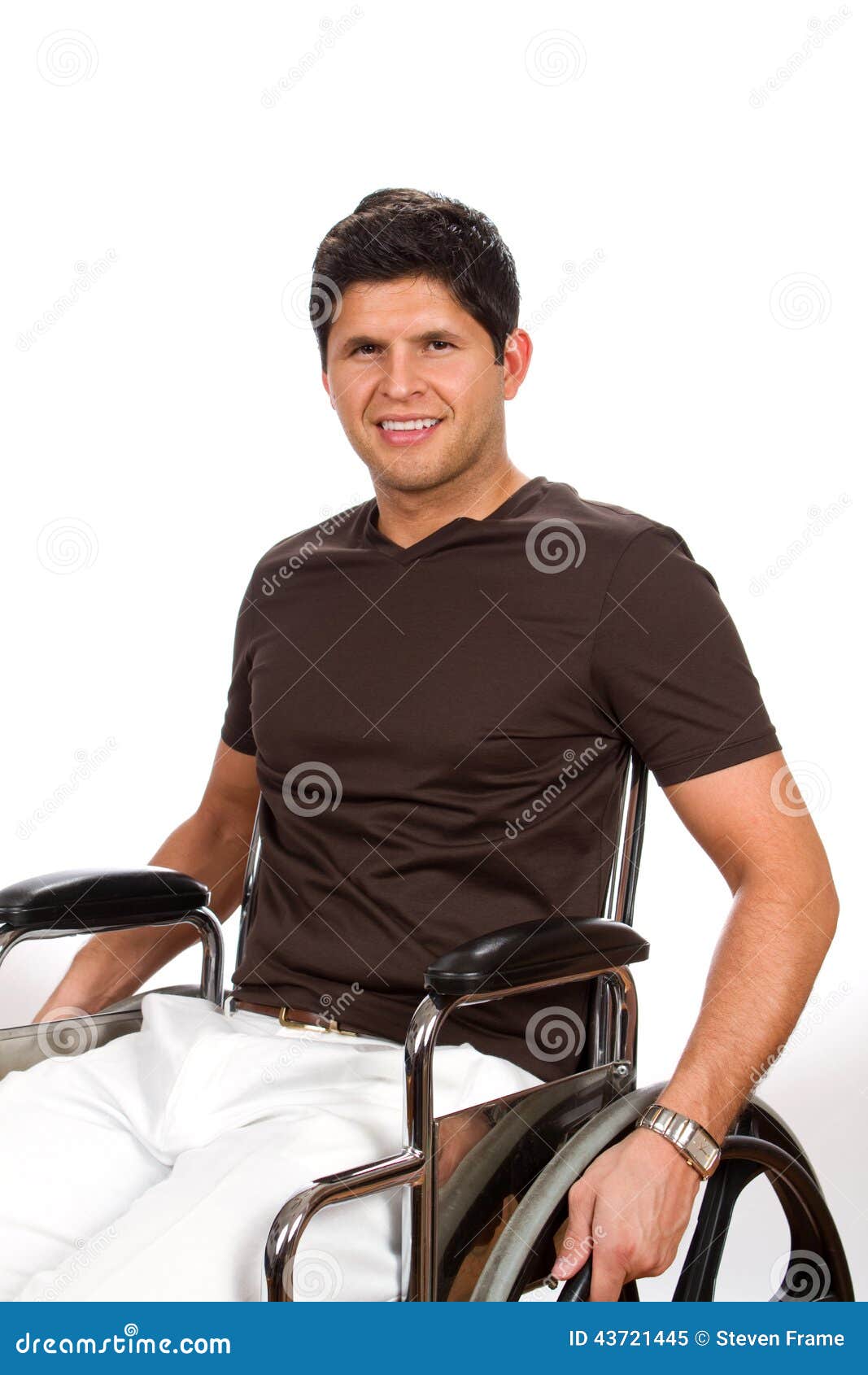 Wheelchair Disabled Man stock image. Image of sits, healthcare - 43721445