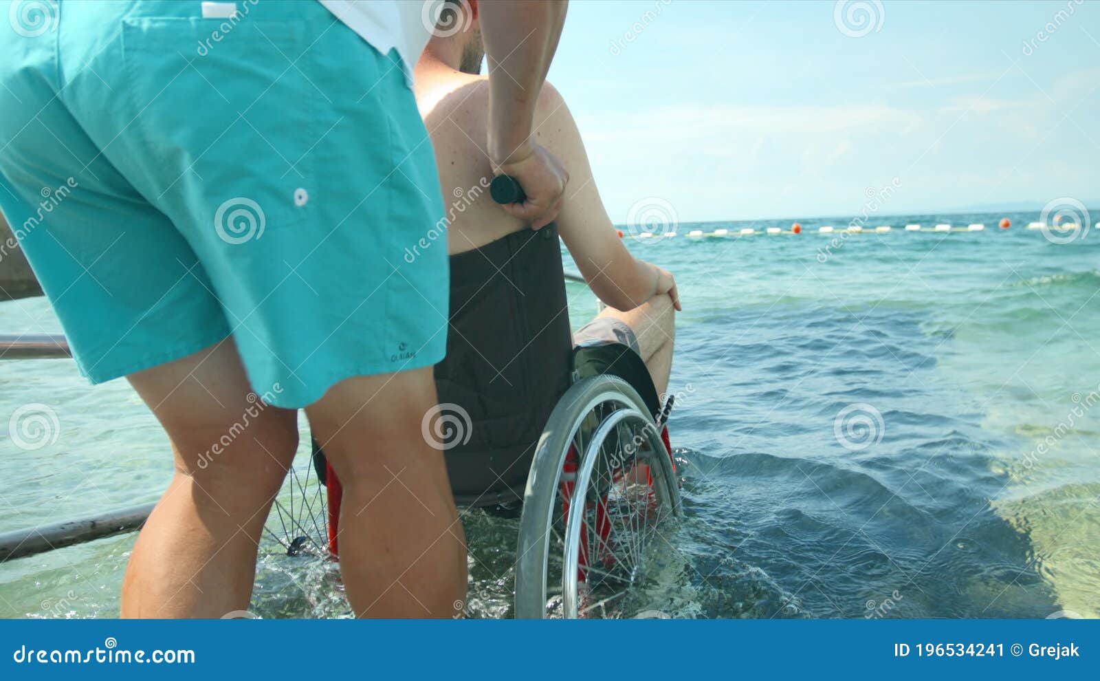 Wheelchair for Disabled Swimmers Stock Video - Video of active, person ...