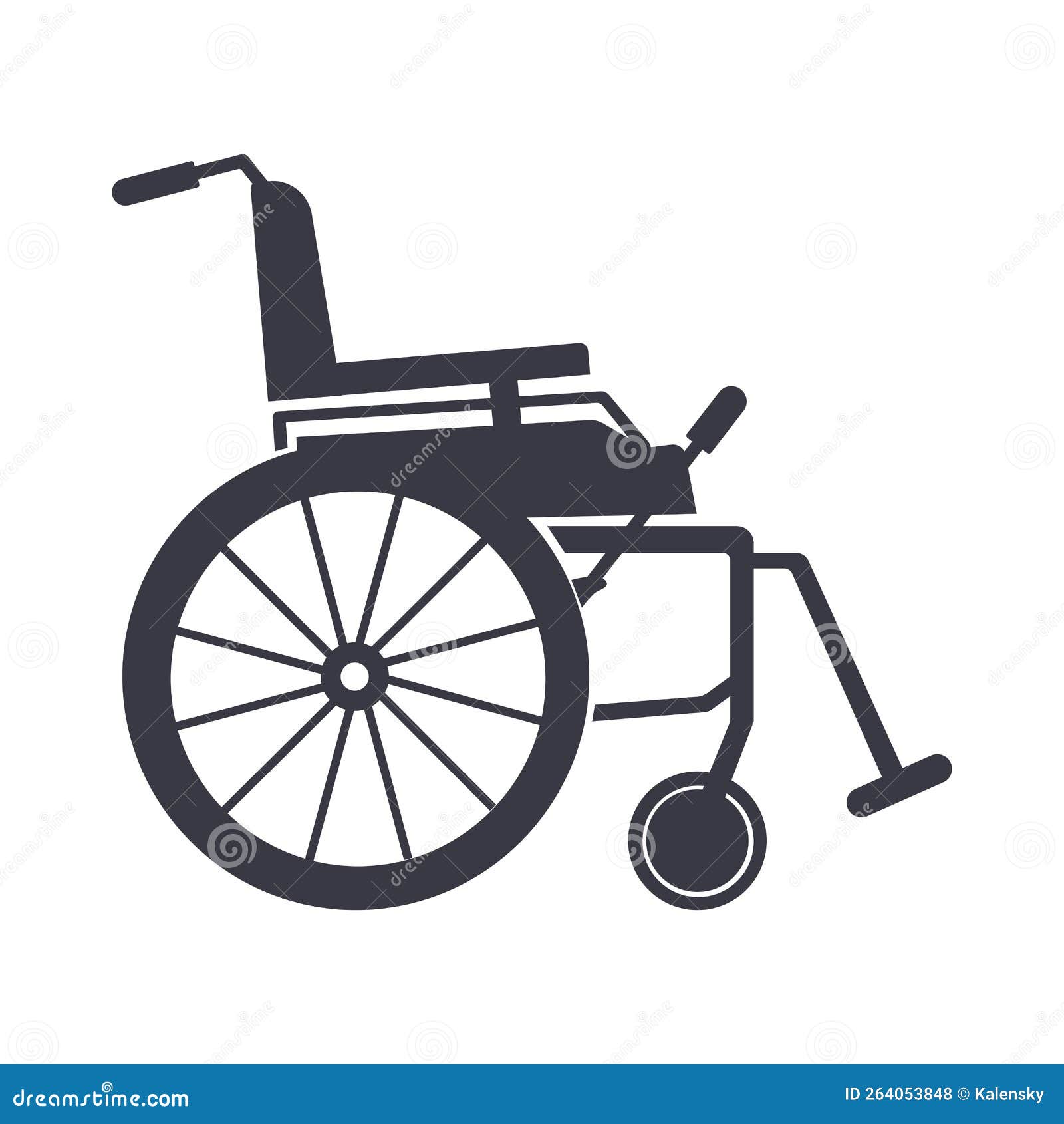 Wheelchair icon stock illustration. Illustration of help - 264053848