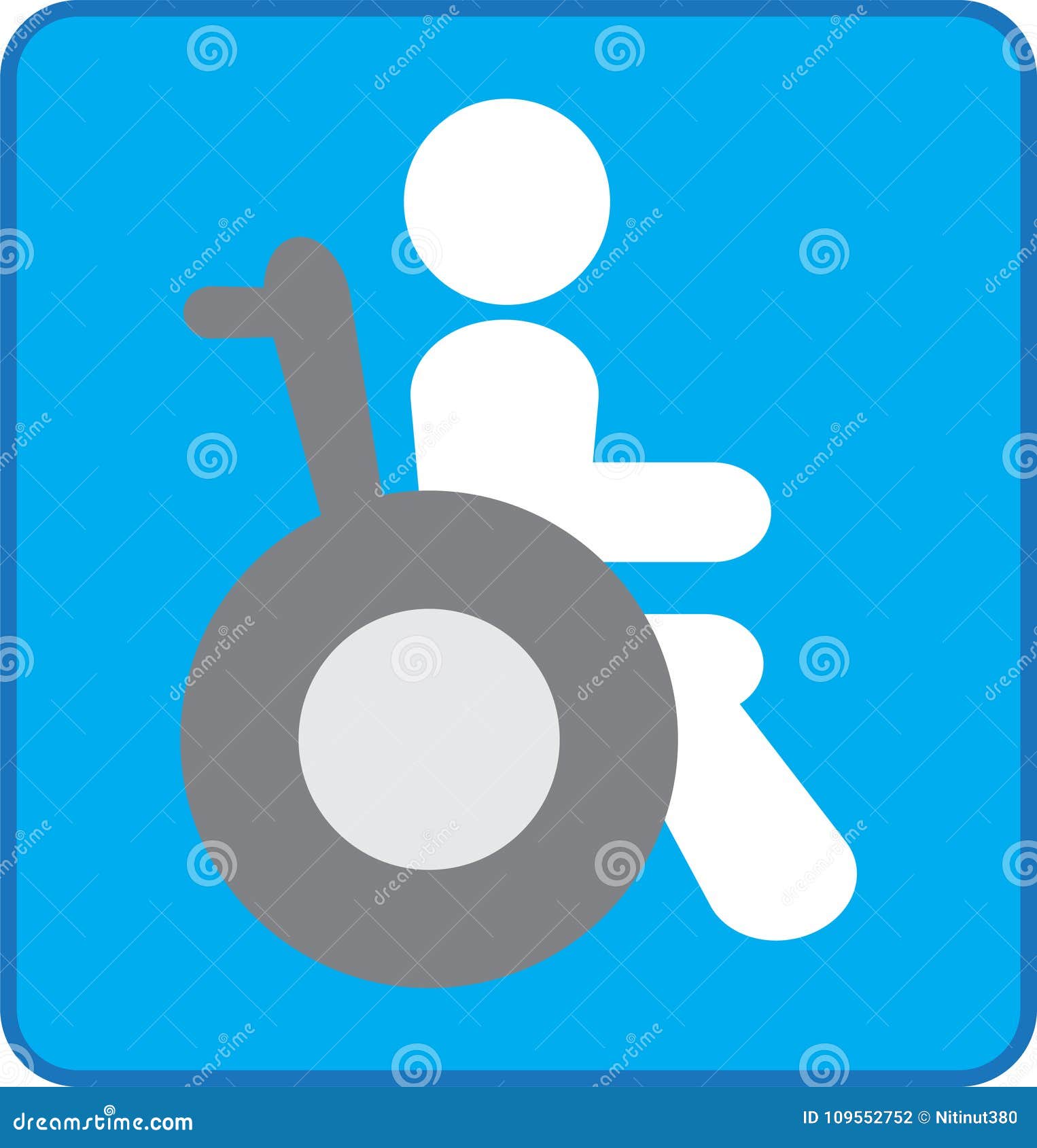 Wheelchair or Invalid Disabled Icon Stock Illustration - Illustration ...