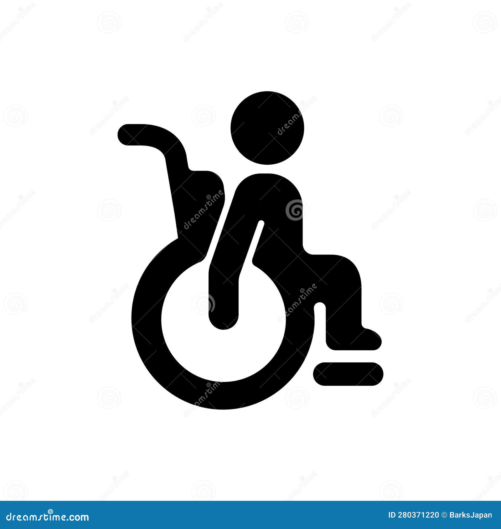 Wheelchair (person with Disabilities) Icon Illustration Stock Vector ...