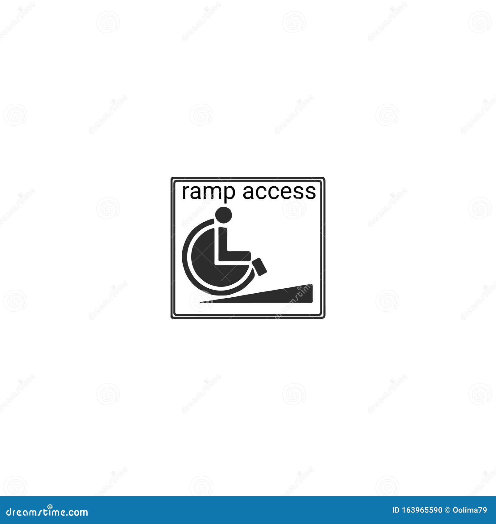 Wheelchair ramp access stock illustration. Illustration of ilustration ...