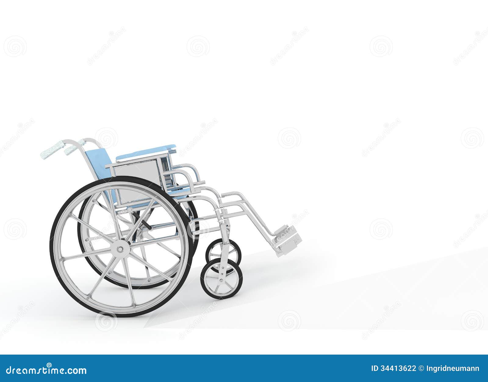 Wheelchair with Ramp Isolated on White Background Stock Illustration ...