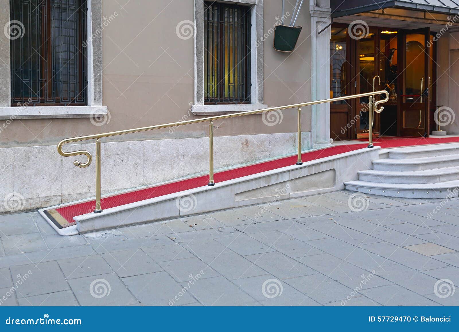 Wheelchair Ramp, For Prams, Inclined Plane, Installed In Addition To Or ...