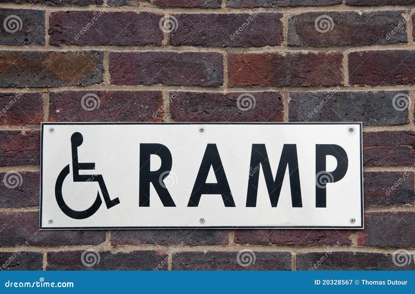 Wheelchair Ramp Sign Royalty Free Stock Photography - Image: 20328567