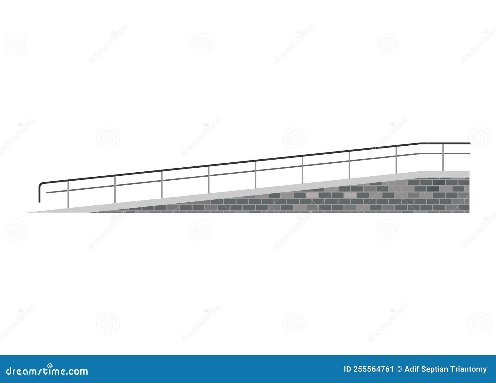 Wheelchair Ramp. Simple Flat Illustration Stock Vector - Illustration ...