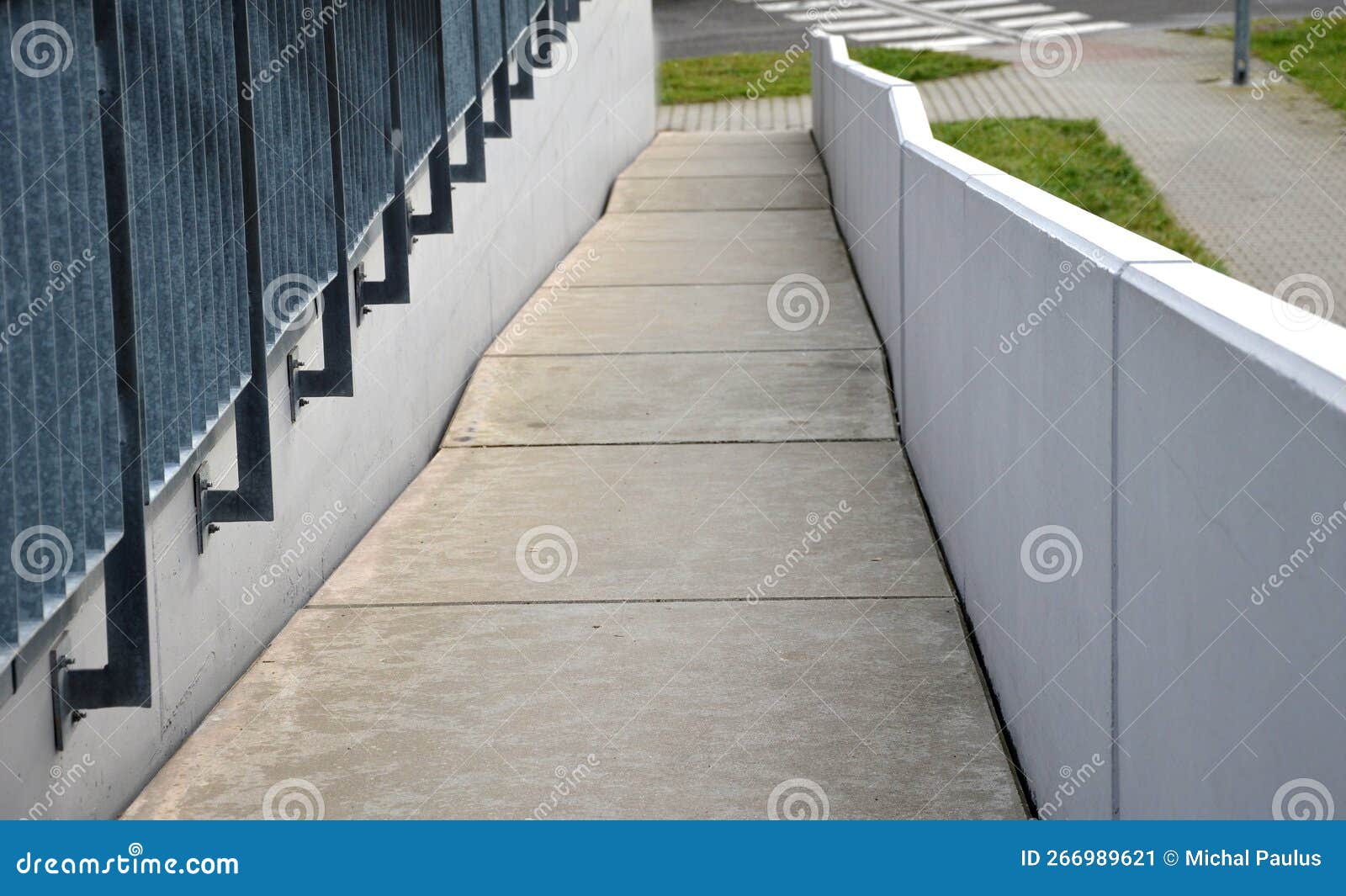 Wheelchair Ramp and Stairs on the Other Side. Height Differences are ...
