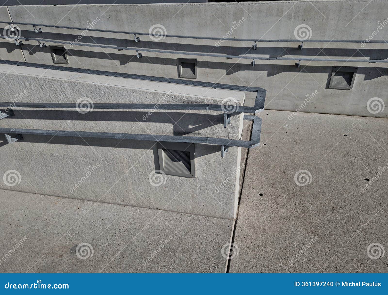 Wheelchair Ramp and Stairs on the Other Side. Height Differences are ...