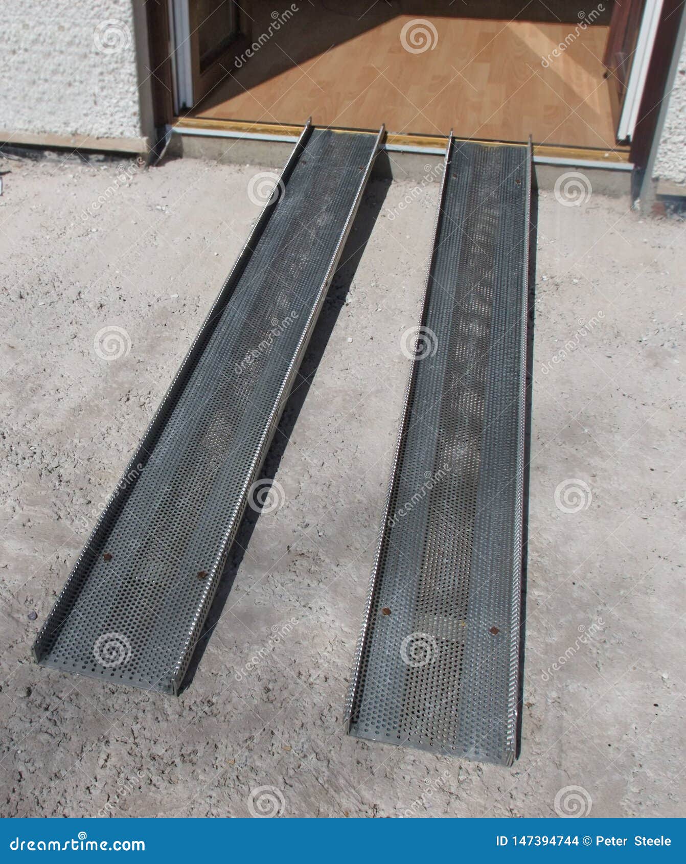 Wheelchair Ramp Fitted To Front of Home Editorial Stock Image - Image ...