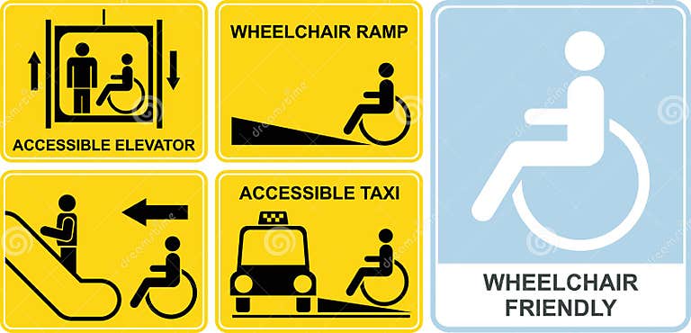 Wheelchair sign stock vector. Illustration of black, forethought - 18806382