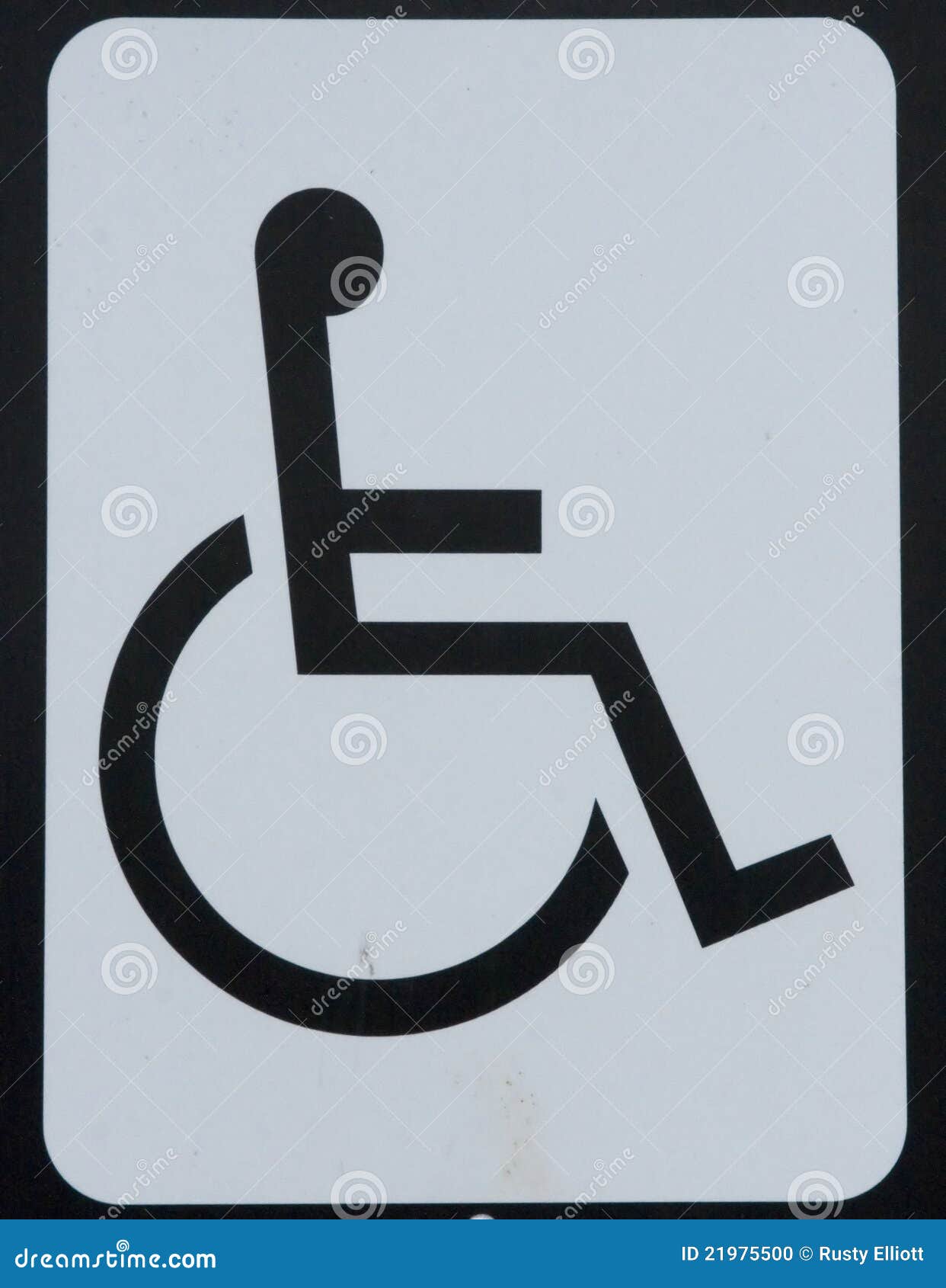 Wheelchair sign stock photo. Image of disabled, sign - 21975500