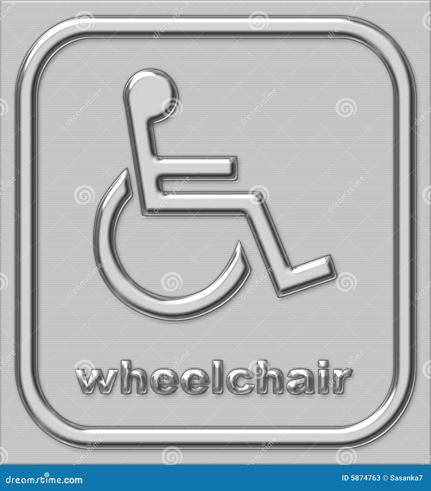 Wheelchair sign stock illustration. Illustration of silhouette - 5874763