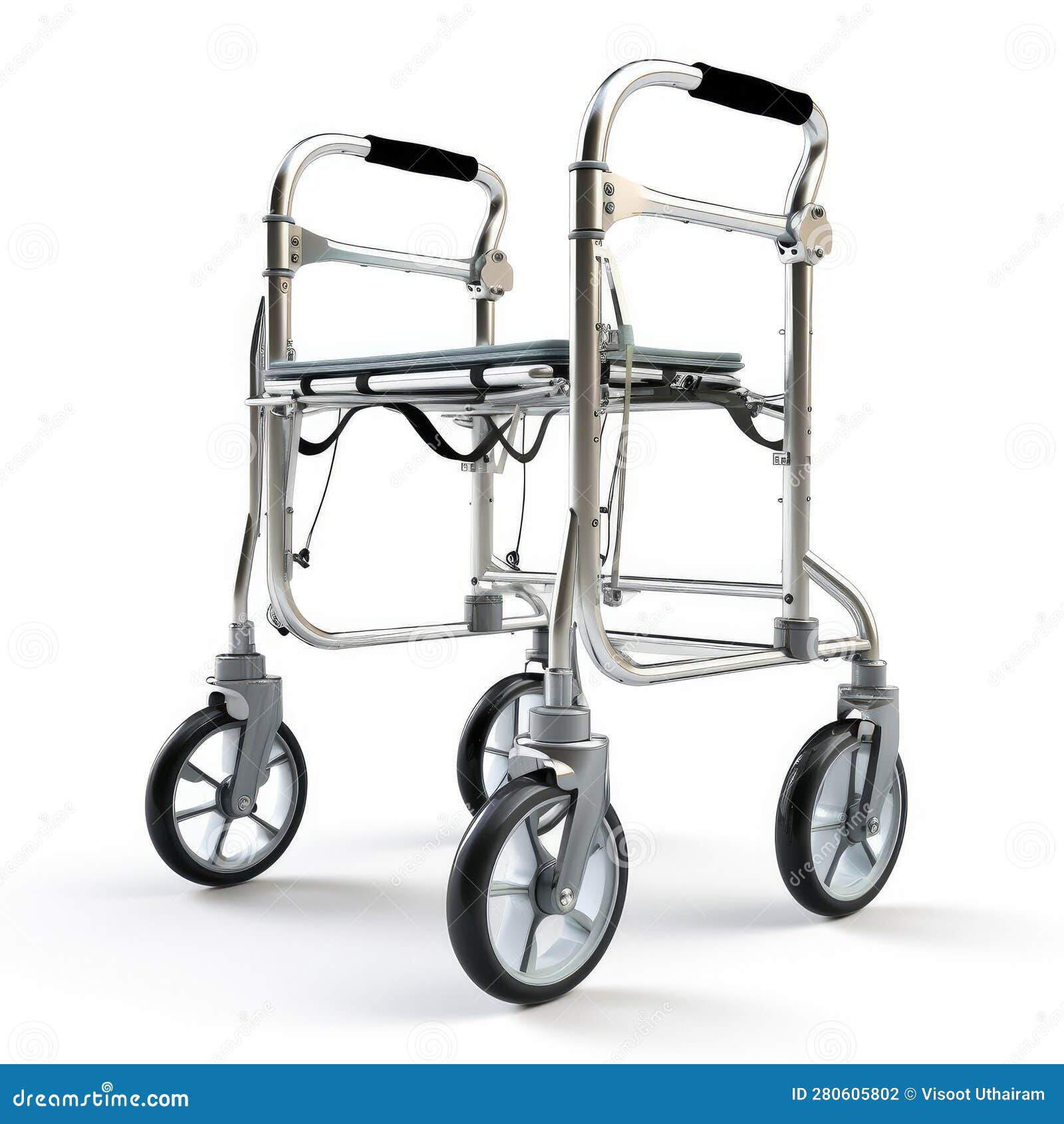 Wheelchair To Help Walk the Patient on White Background, AI Generated ...